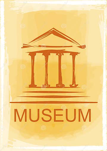 Museum icon stock illustration. Illustration of sign, symbol - 1431633