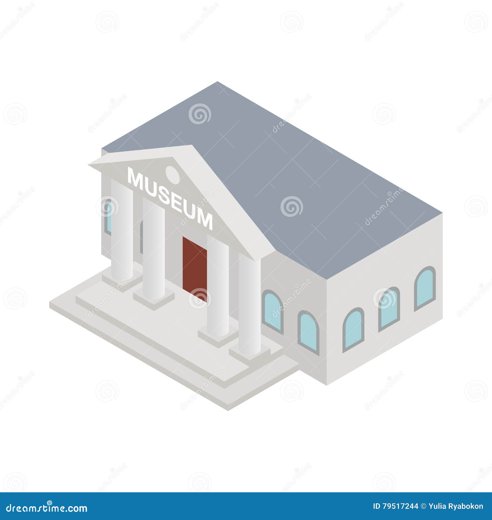 Museum Icon Vector Isolated On White Background, Museum Sign ...