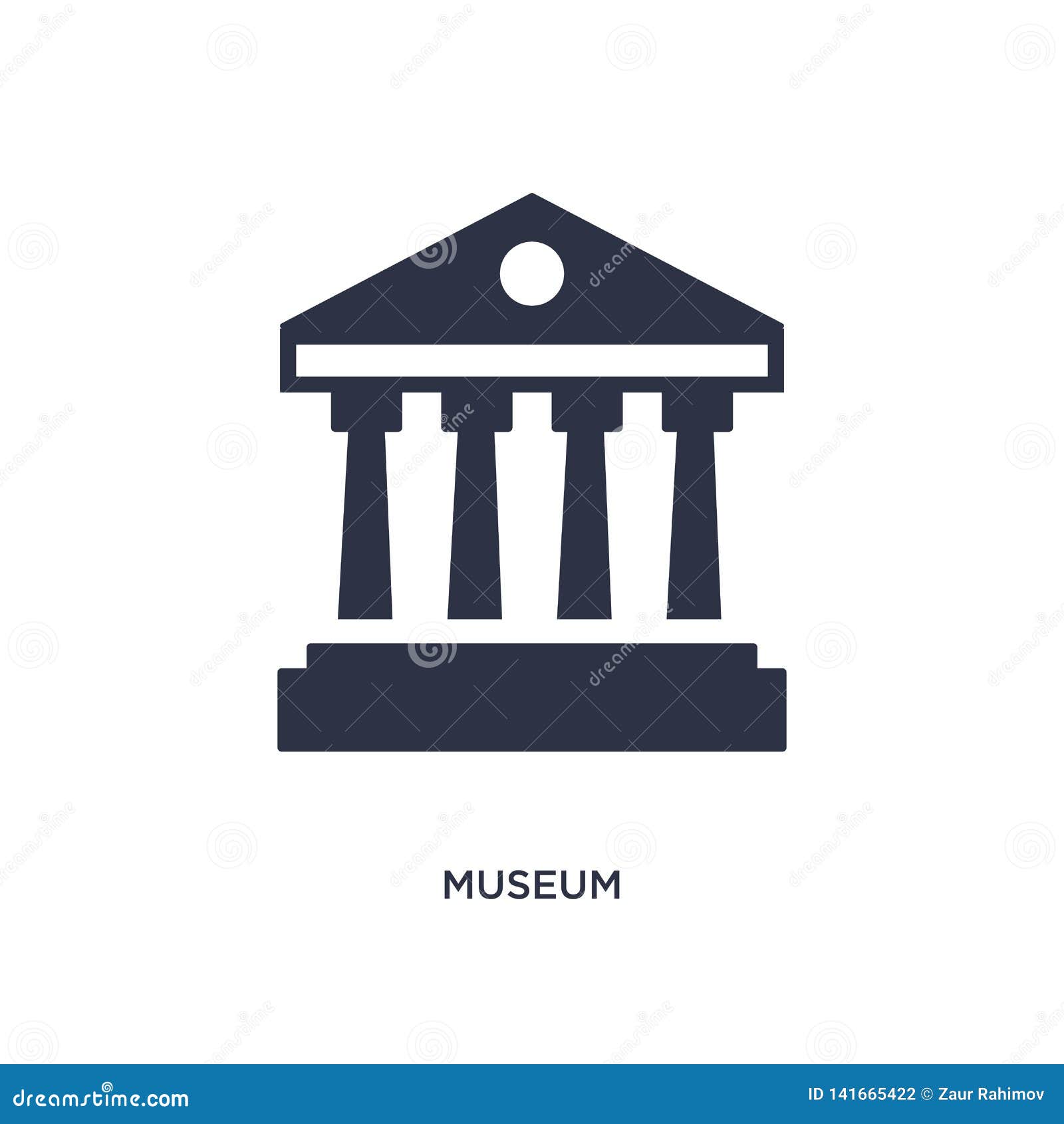 Museum Icon Vector Isolated On White Background, Museum Sign ...