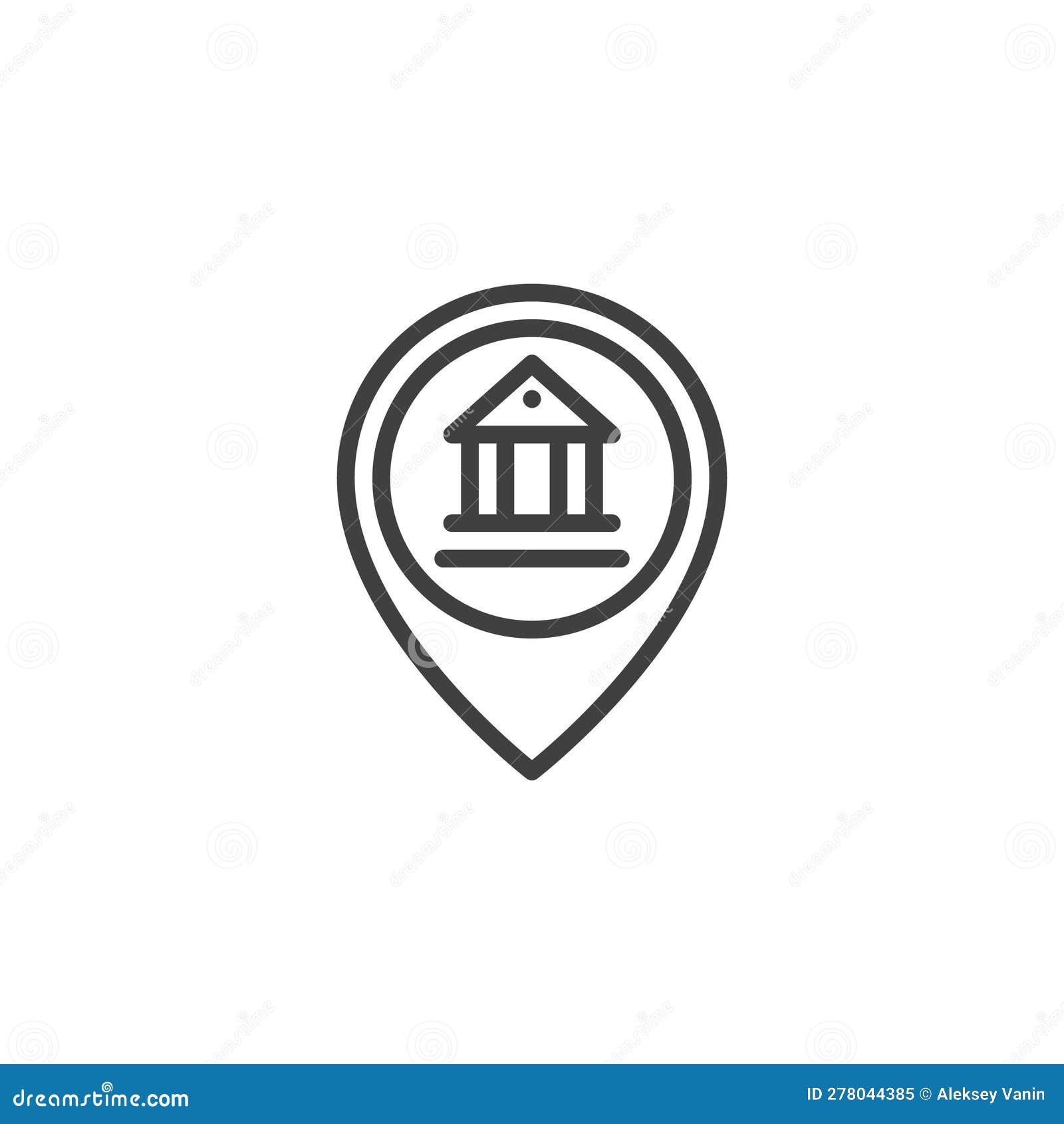 Location Line Icons Signs Set. Design Collection Of Place, Site, Spot ...