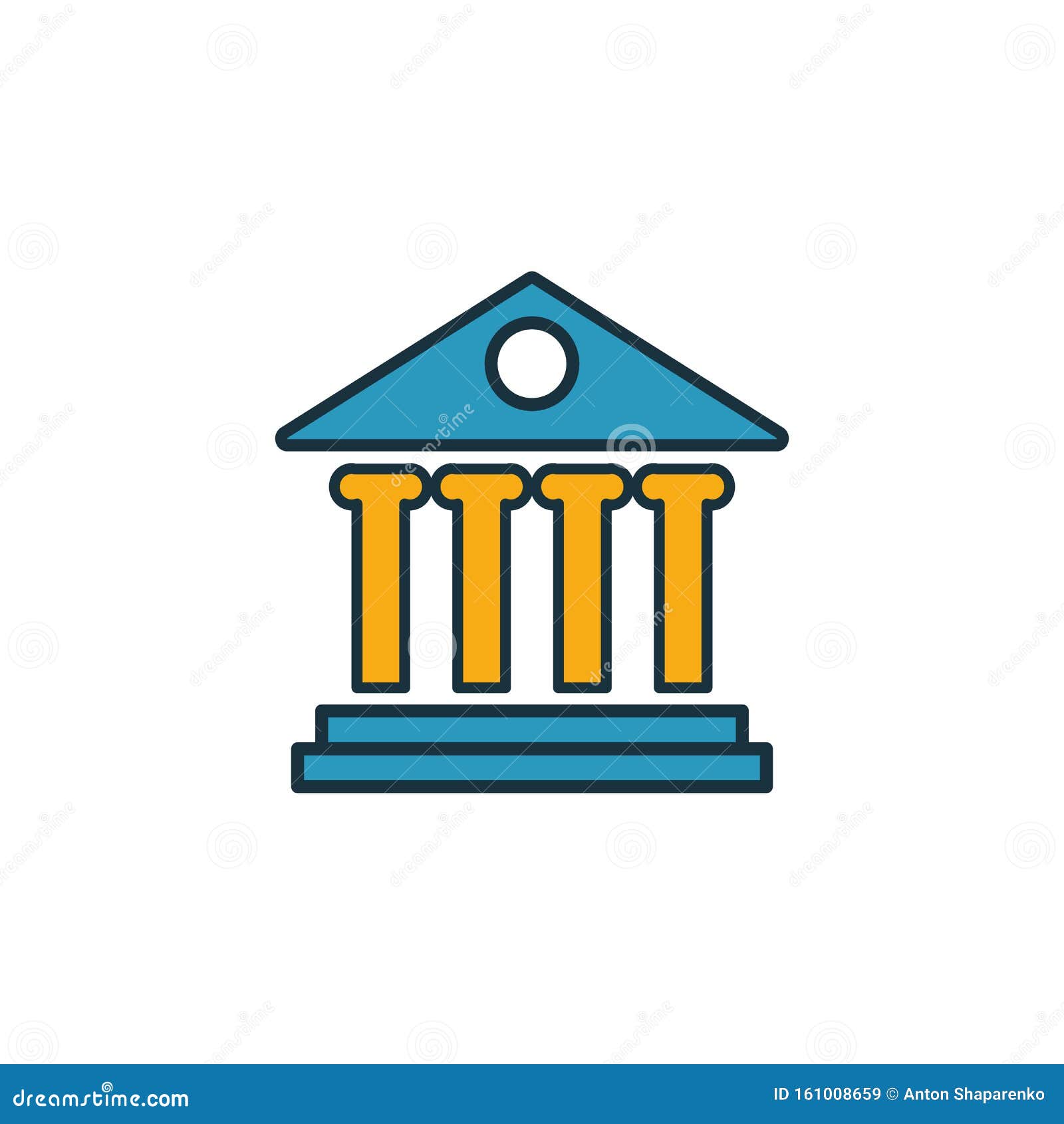 Museum Outline Icon. Thin Style Design From City Elements Icons ...