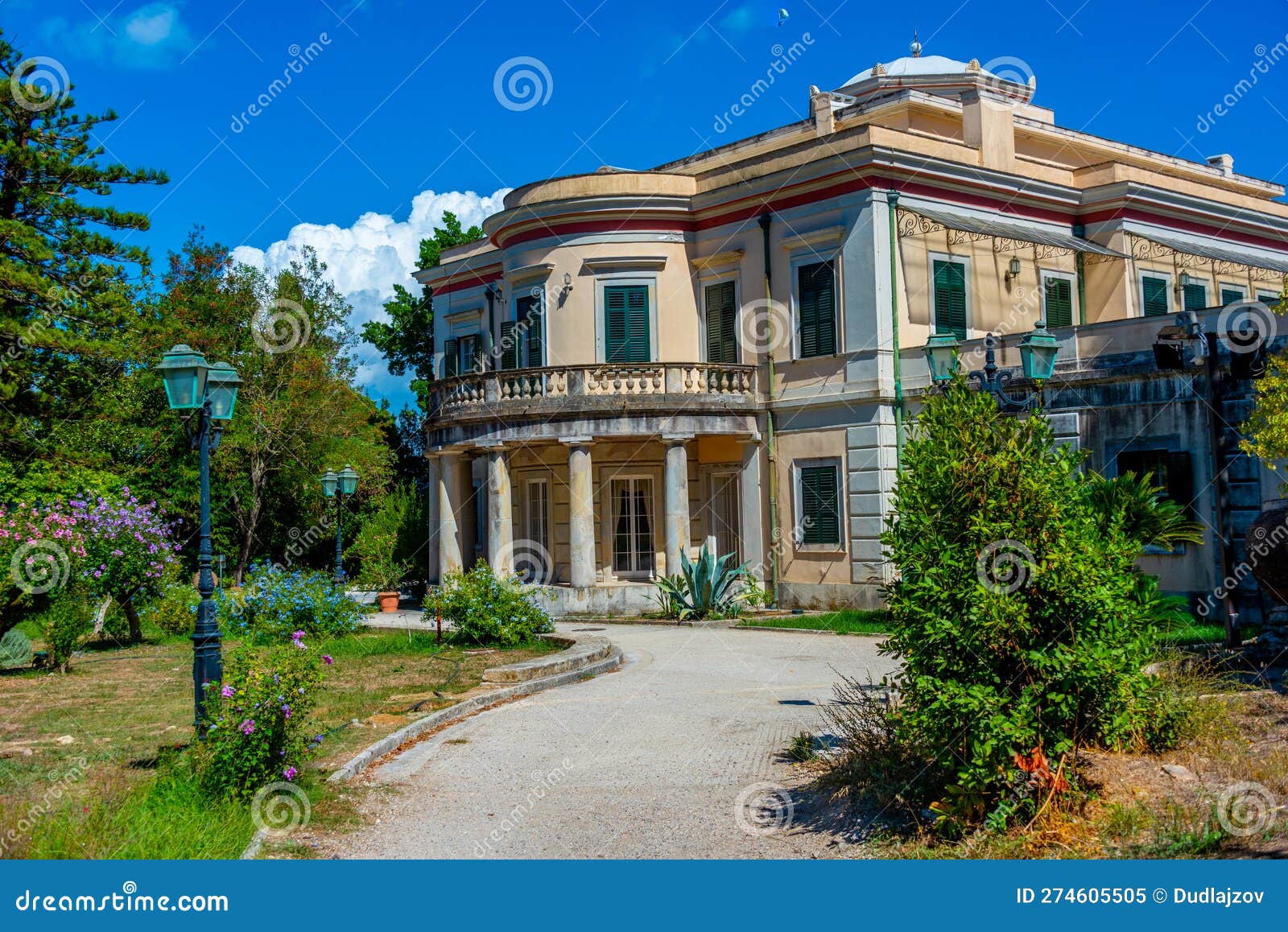 Museum of Palaiopolis - Mon Repos at Corfu, Greece Editorial Image ...