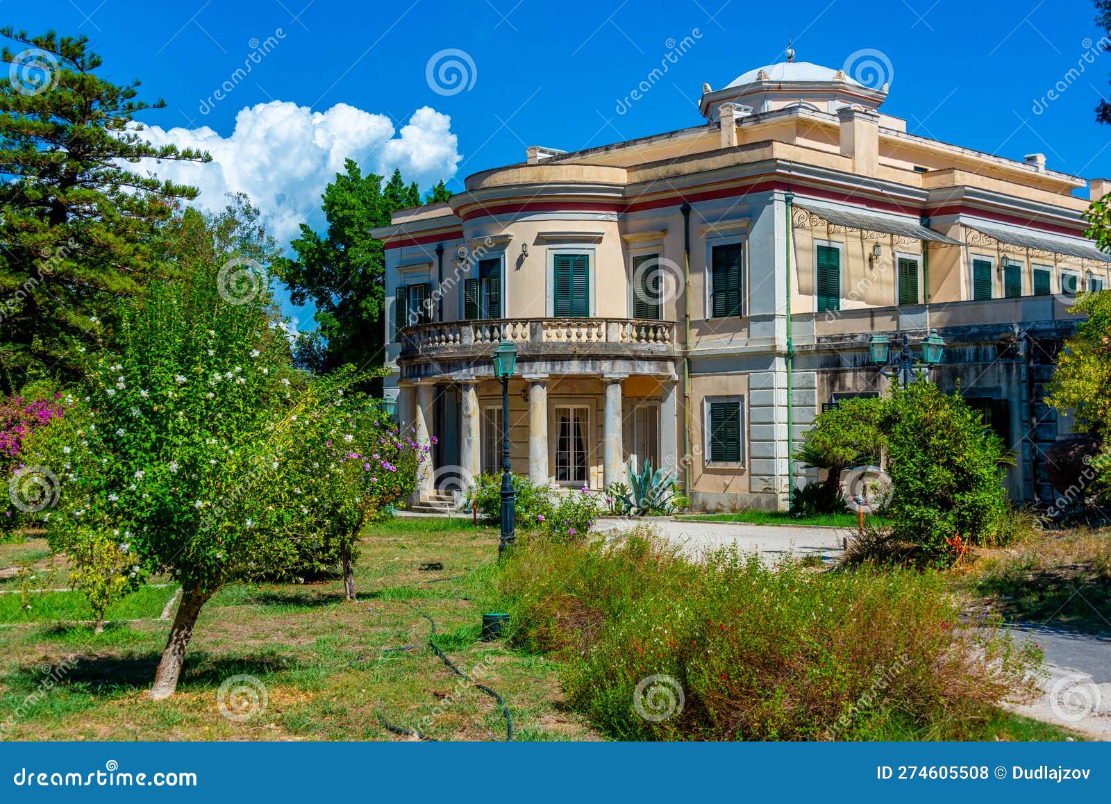 Museum of Palaiopolis - Mon Repos at Corfu, Greece Editorial Stock ...