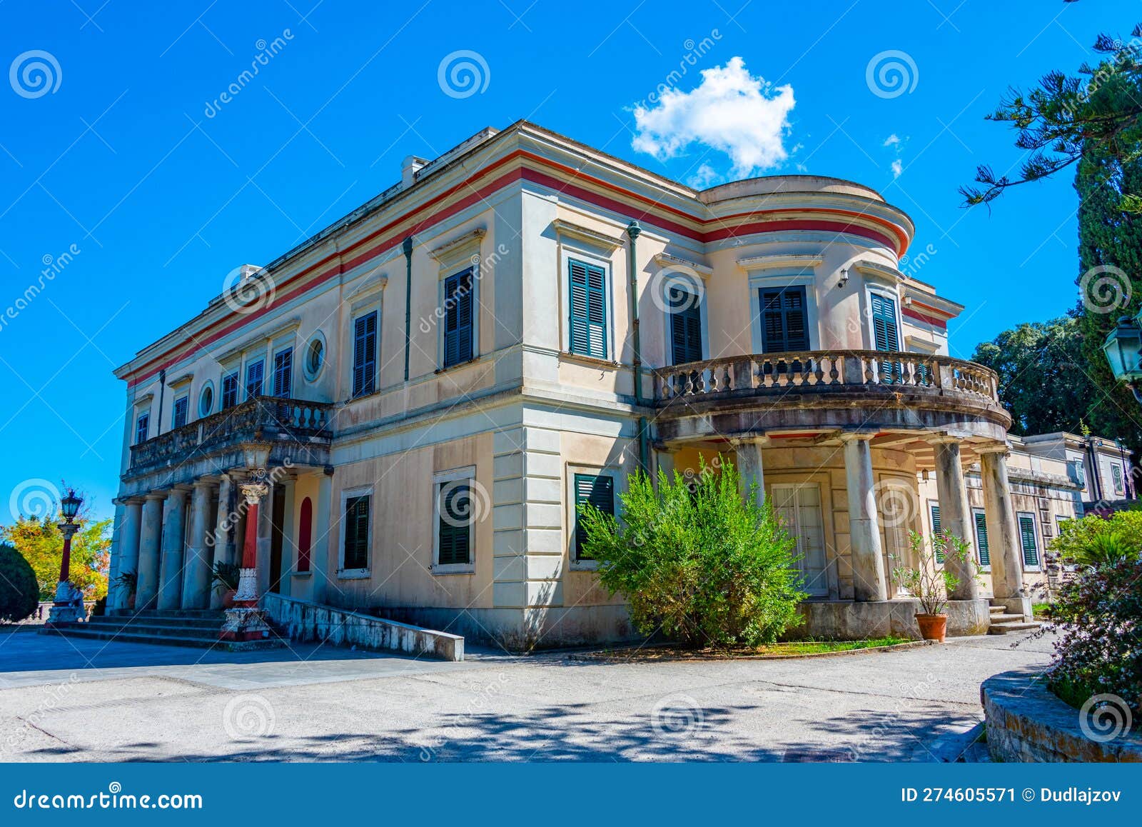 Museum of Palaiopolis - Mon Repos at Corfu, Greece Editorial Photo ...