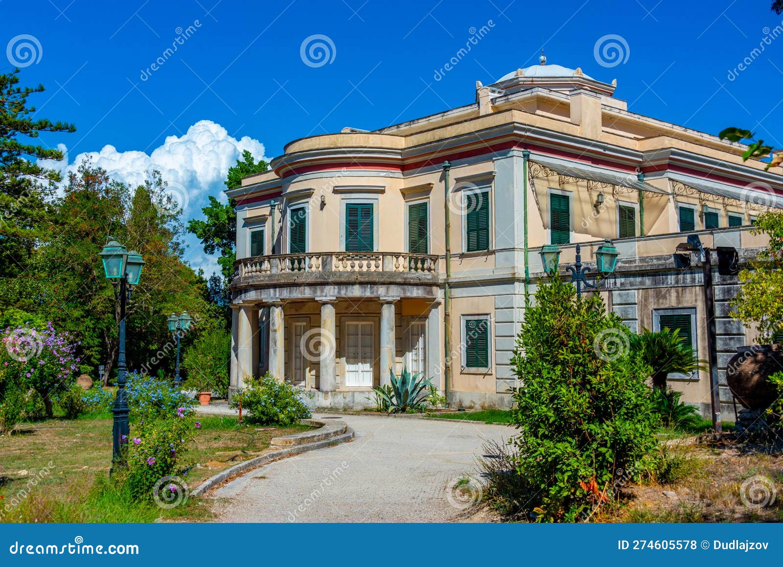 Museum of Palaiopolis - Mon Repos at Corfu, Greece Editorial Stock ...