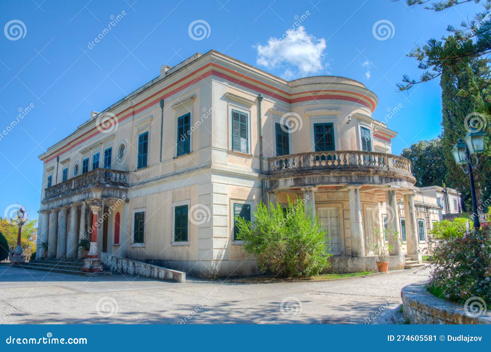 Museum of Palaiopolis - Mon Repos at Corfu, Greece Editorial Photo ...