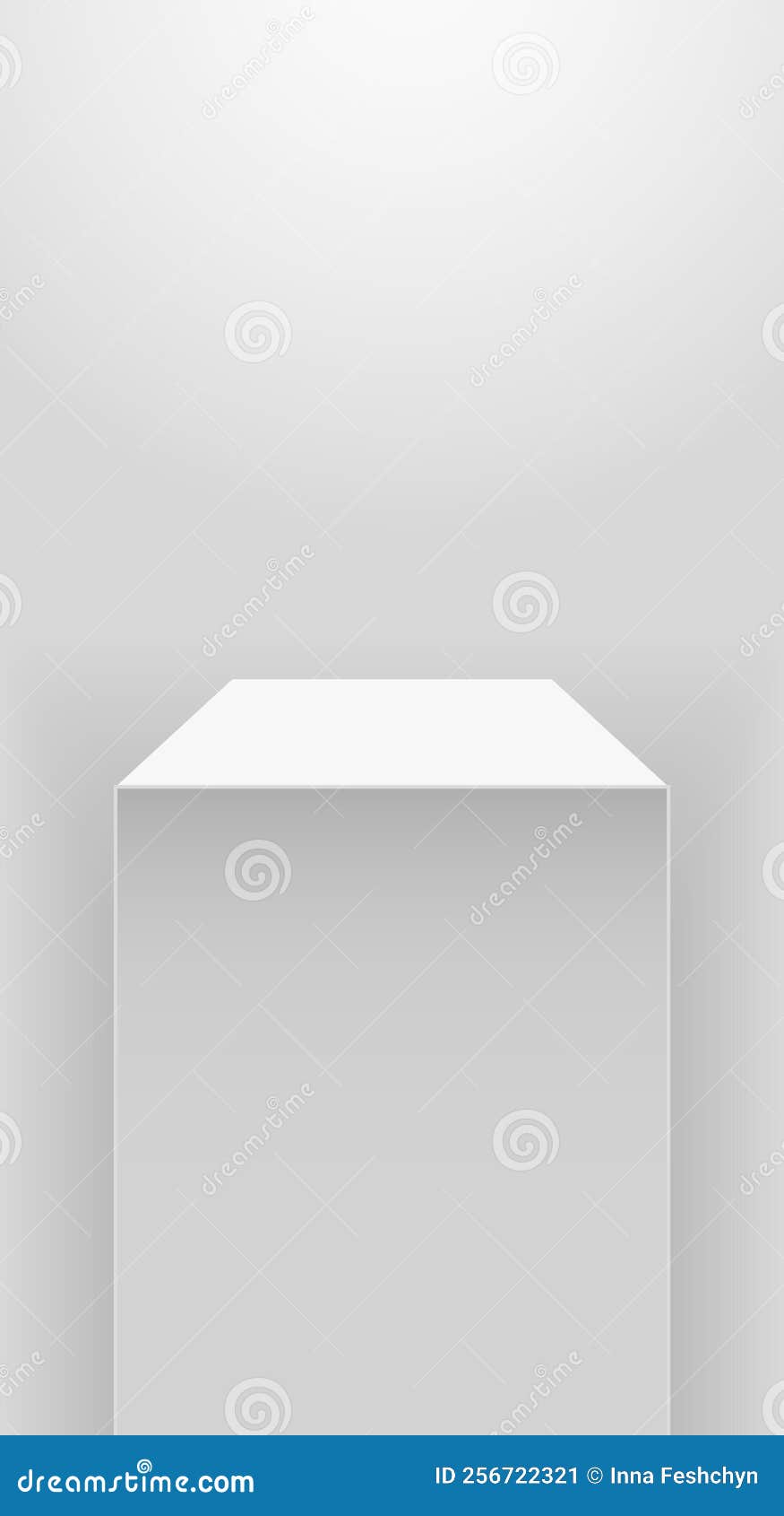 Museum Podium Stage. Gallery Geometric Blank Product Stand Stock Vector ...