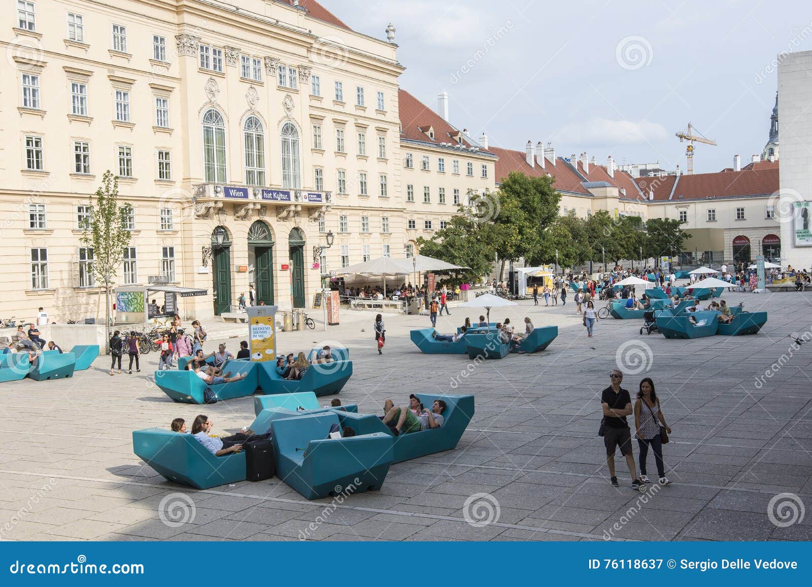 The Museum Quarter in Vienna Editorial Photography - Image of square ...