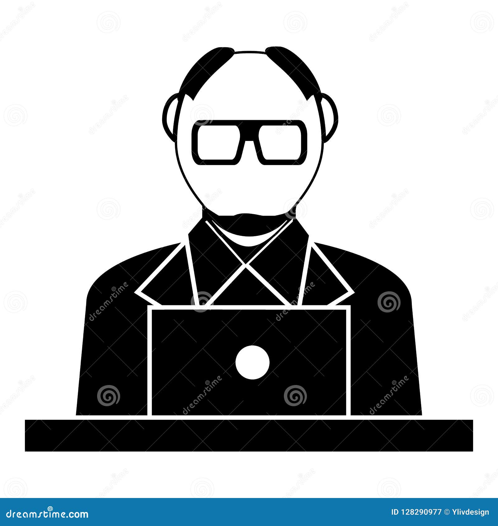 Museum Security Guard Icon, Simple Style Stock Illustration ...