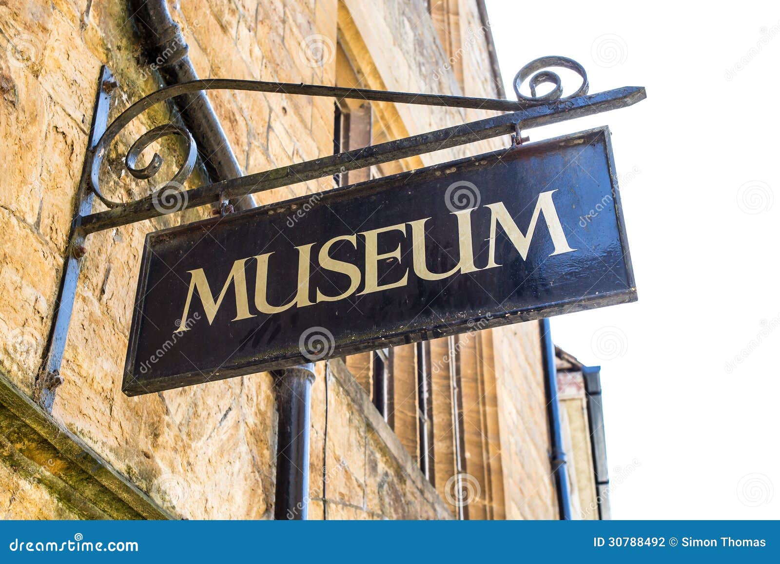 Museum Sign stock photo. Image of brown, sign, visit - 30788492