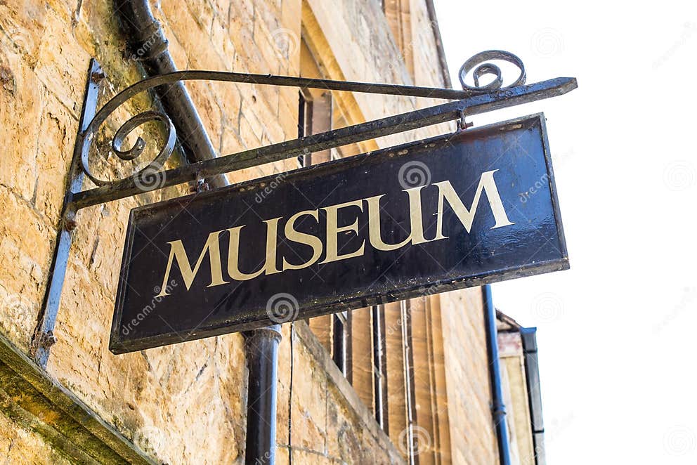 Museum Sign stock photo. Image of brown, sign, visit - 30788492