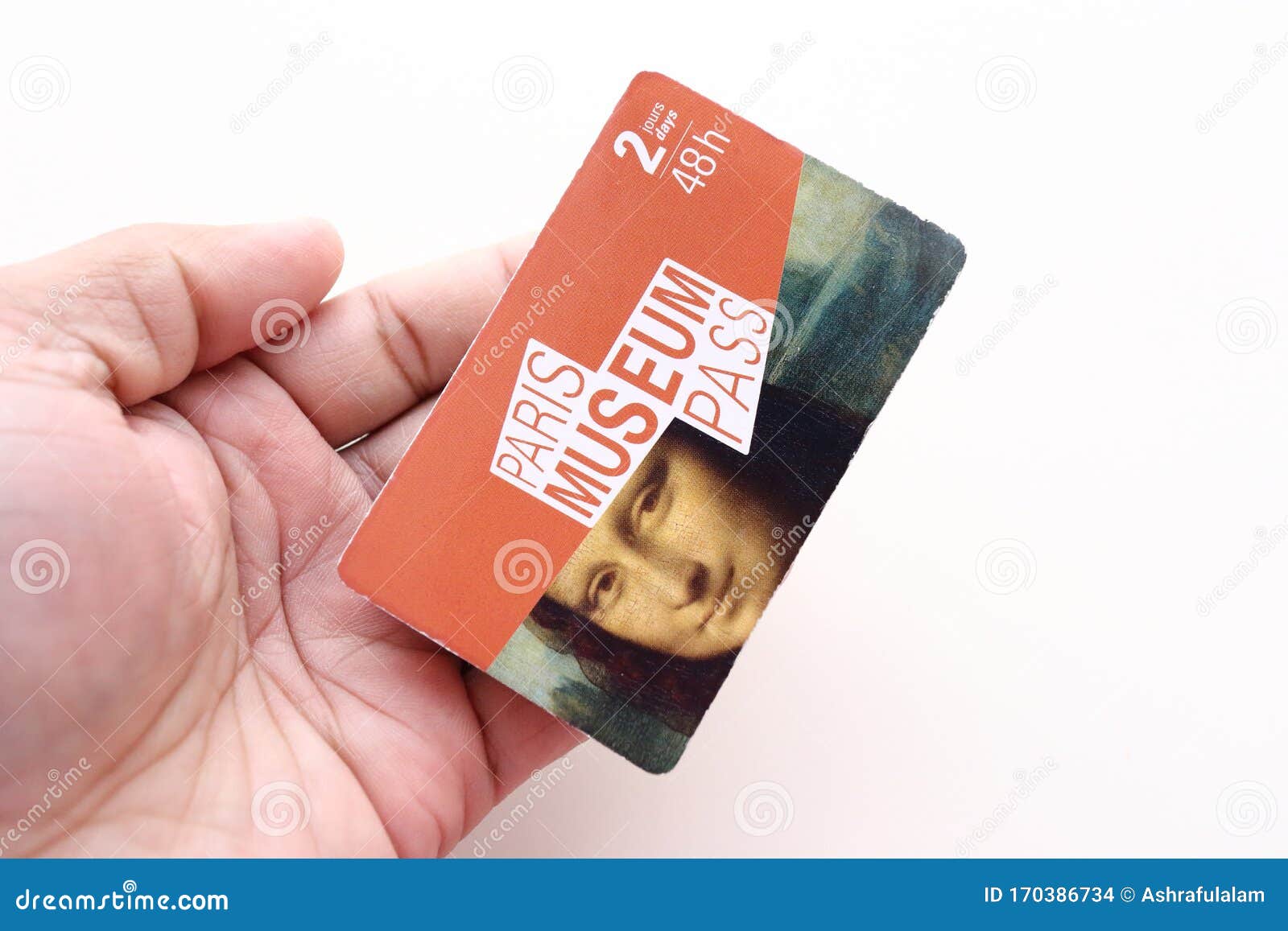 Museum Ticket in Paris in France. Editorial Stock Image - Image of ...