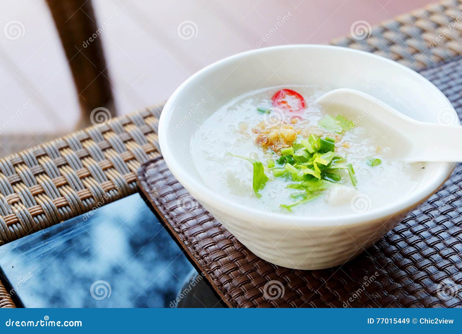 Mush or Boiled Rice with Pork by Thailand Style Stock Image - Image of ...