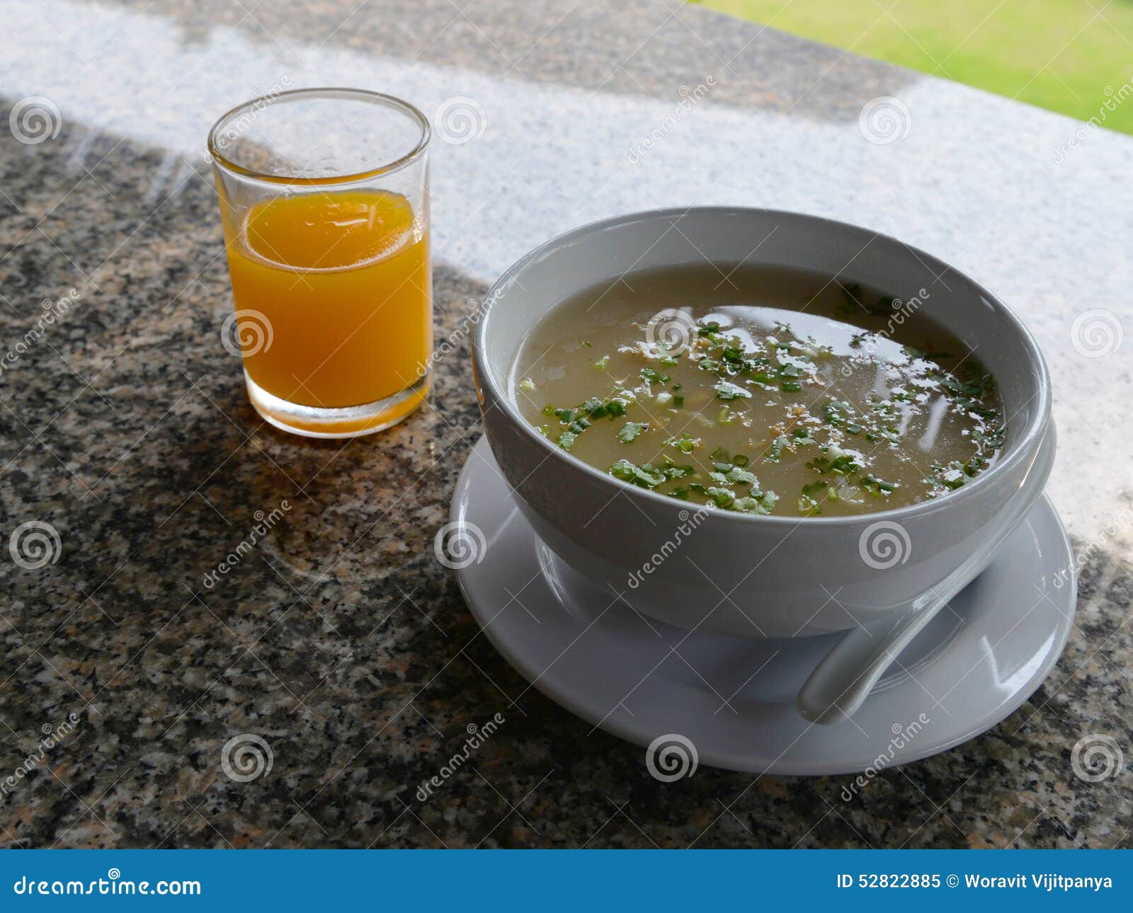 Mush on cup breakfast stock image. Image of lunch, green - 52822885