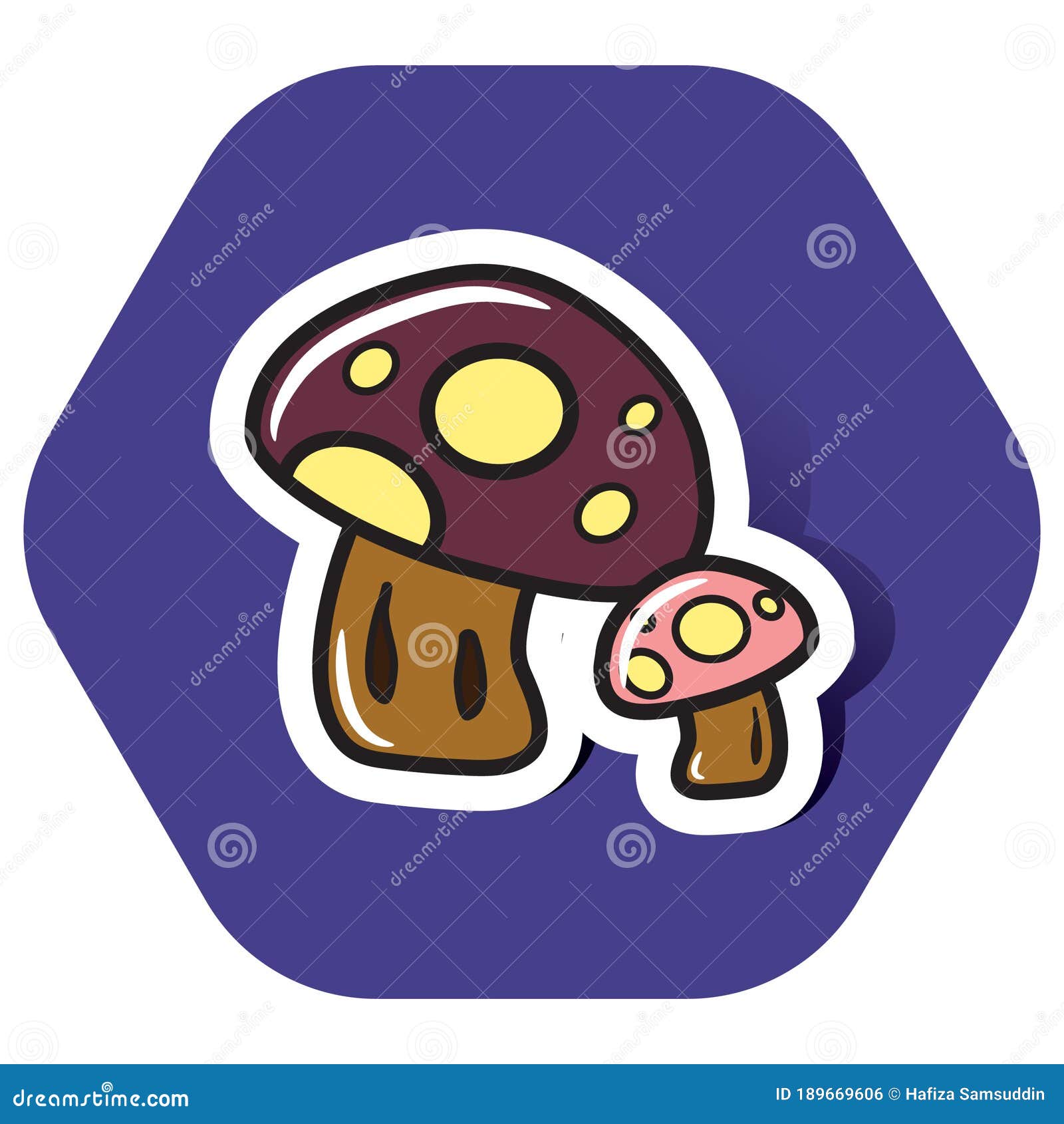 Mush Rooms. Vector Illustration Decorative Design Stock Vector ...