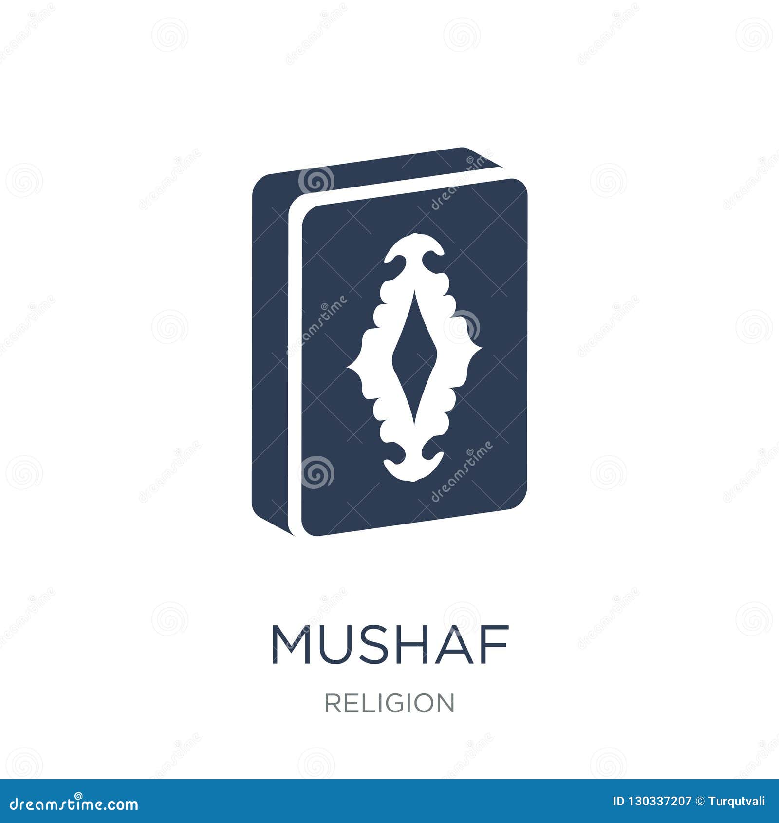 Mushaf Icon. Trendy Flat Vector Mushaf Icon on White Background Stock ...