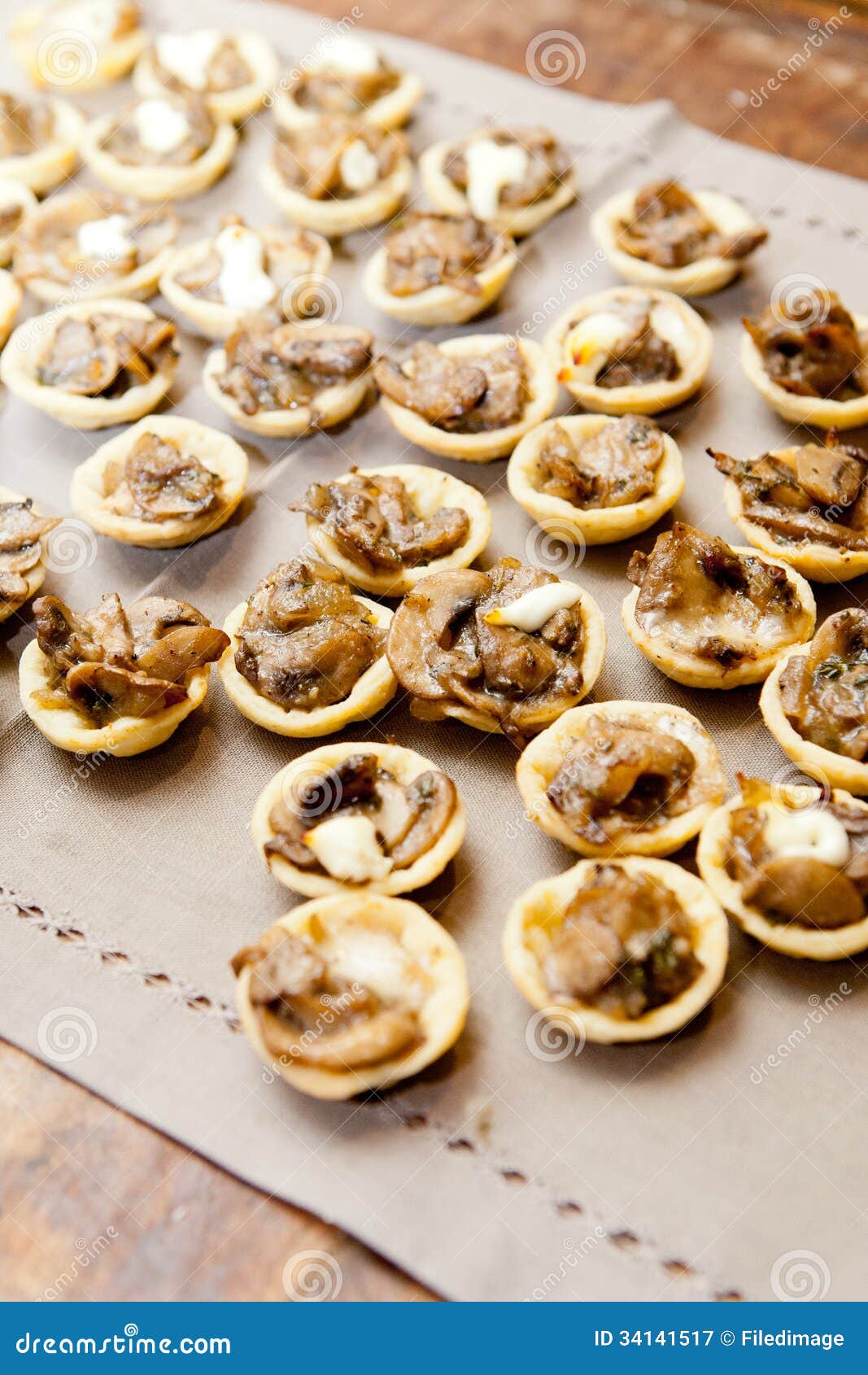 Mushroom Canape stock image. Image of european, gourmet - 34141517