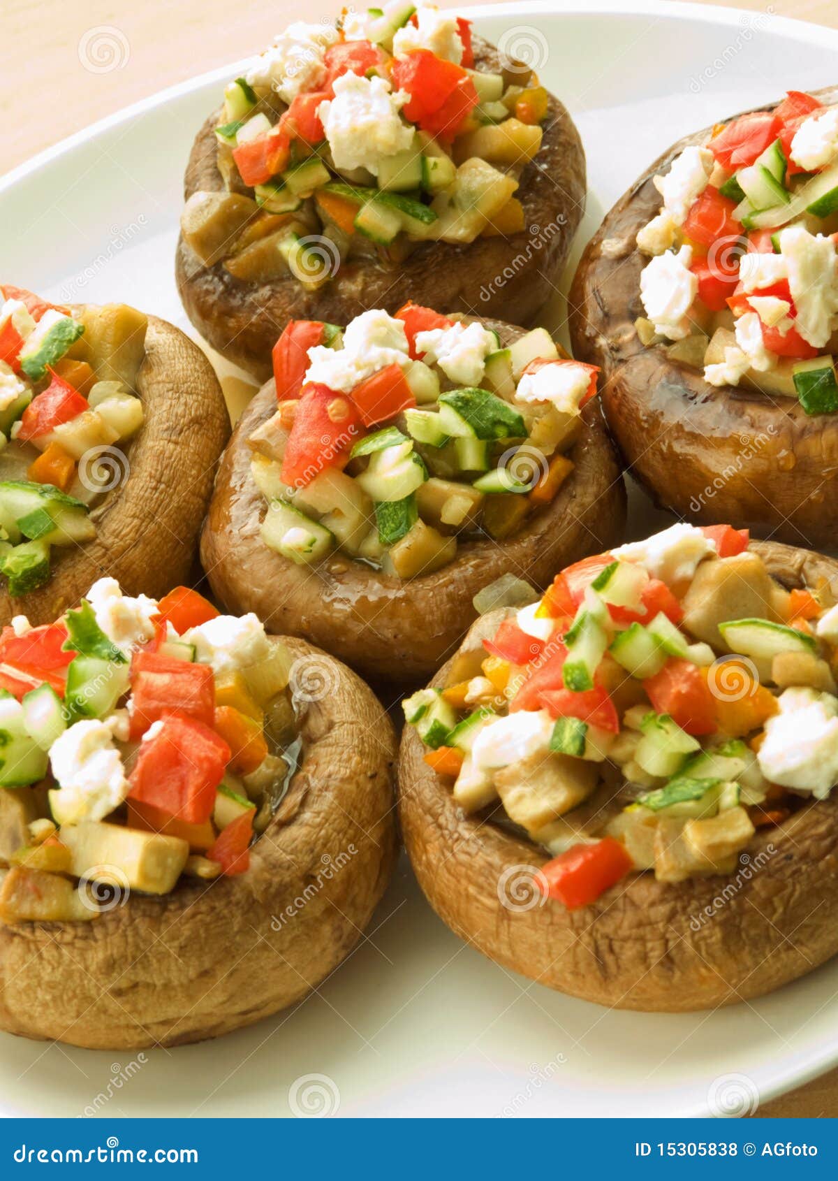 Mushroom caps stock photo. Image of green, lunch, nutrition - 15305838