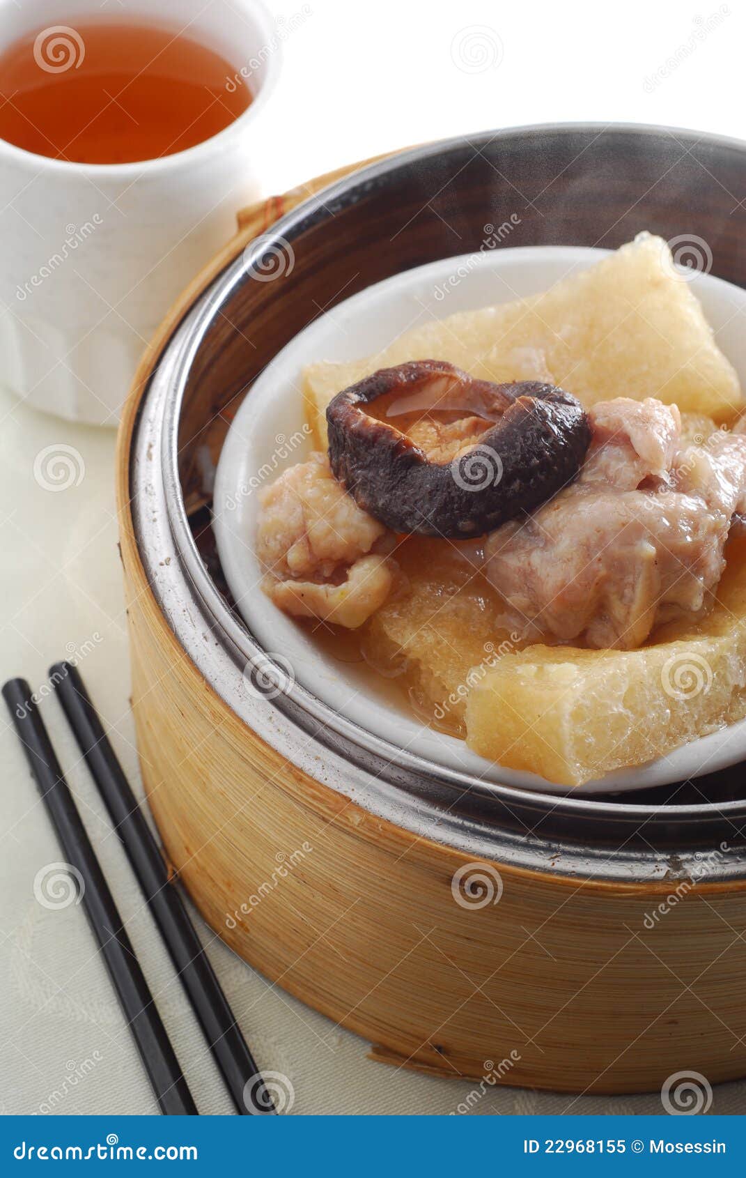 Mushroom Chicken Maw Dim Sum Stock Image - Image of traditional ...