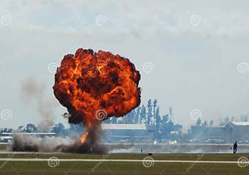 Mushroom ground explosion stock image. Image of burn, extinguish - 1553439