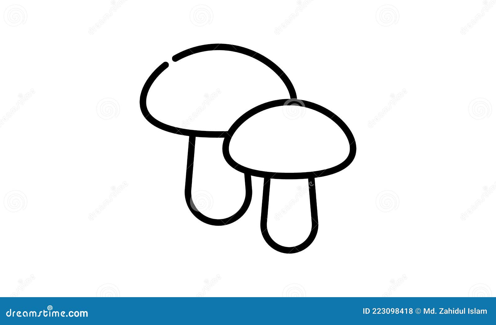 Mushroom Icon Simple Style Vector Image Stock Illustration ...