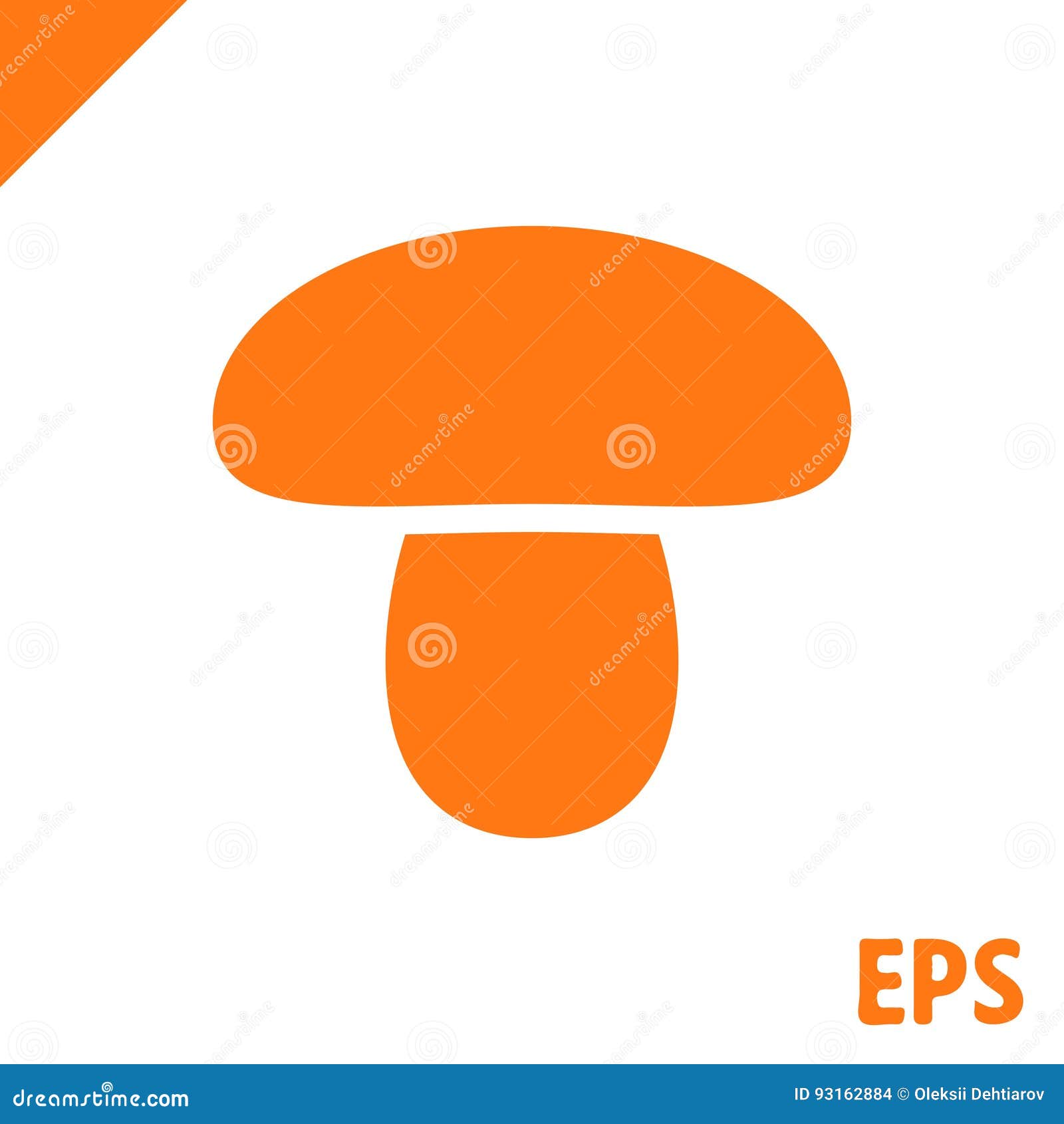 Mushroom Icon Stock Vector Illustration Flat Design Stock Vector ...