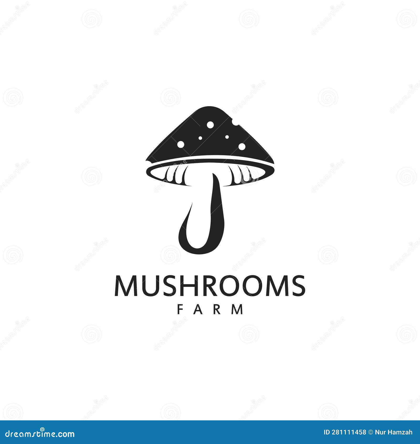 Mushroom Logo Template Vector Illustration Stock Vector - Illustration ...