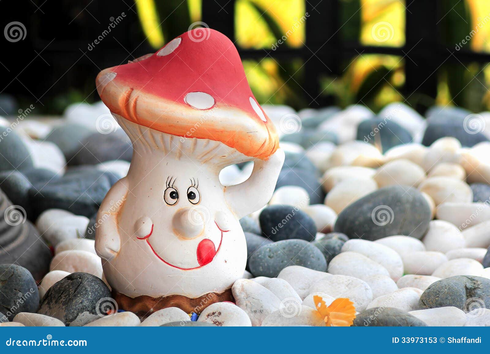 Mushroom man smile stock image. Image of grass, craftsmanship - 33973153