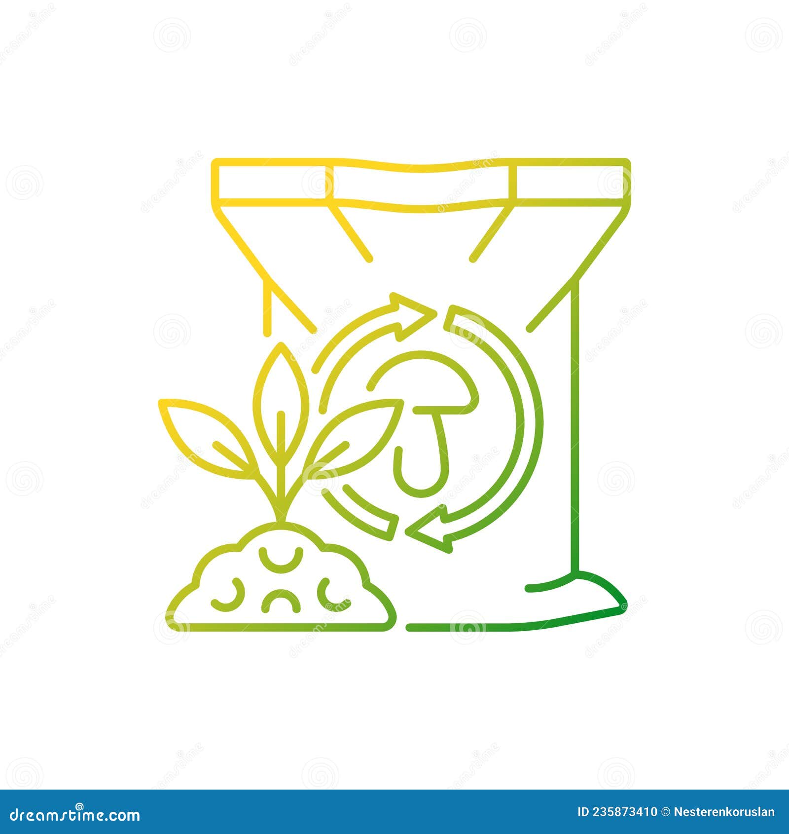 Manure Linear Icon. Modern Outline Manure Logo Concept On White Vector ...