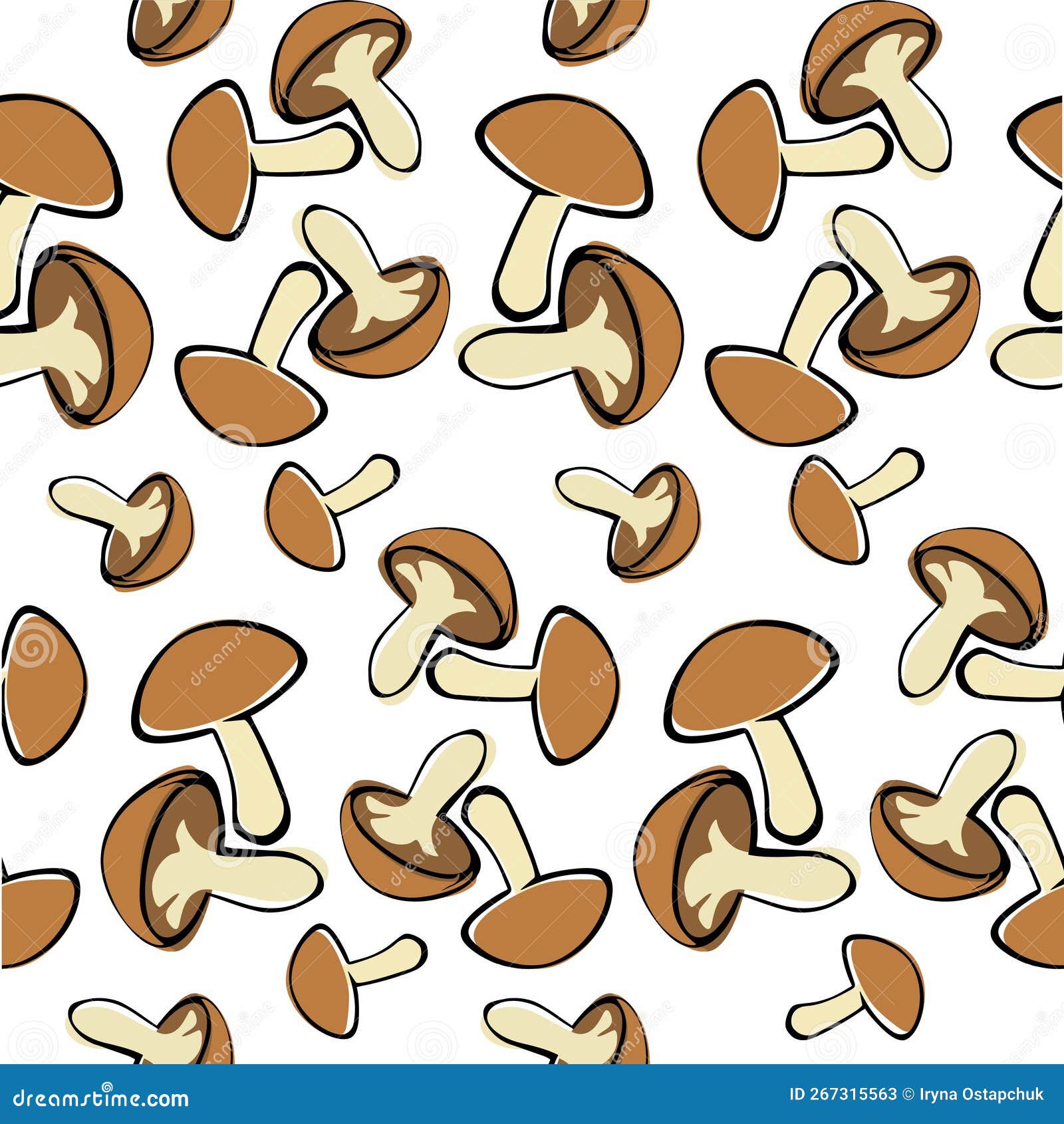Mushroom pattern stock vector. Illustration of flooring - 267315563