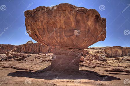 The Mushroom Rock stock image. Image of sandstone, desert - 14585879
