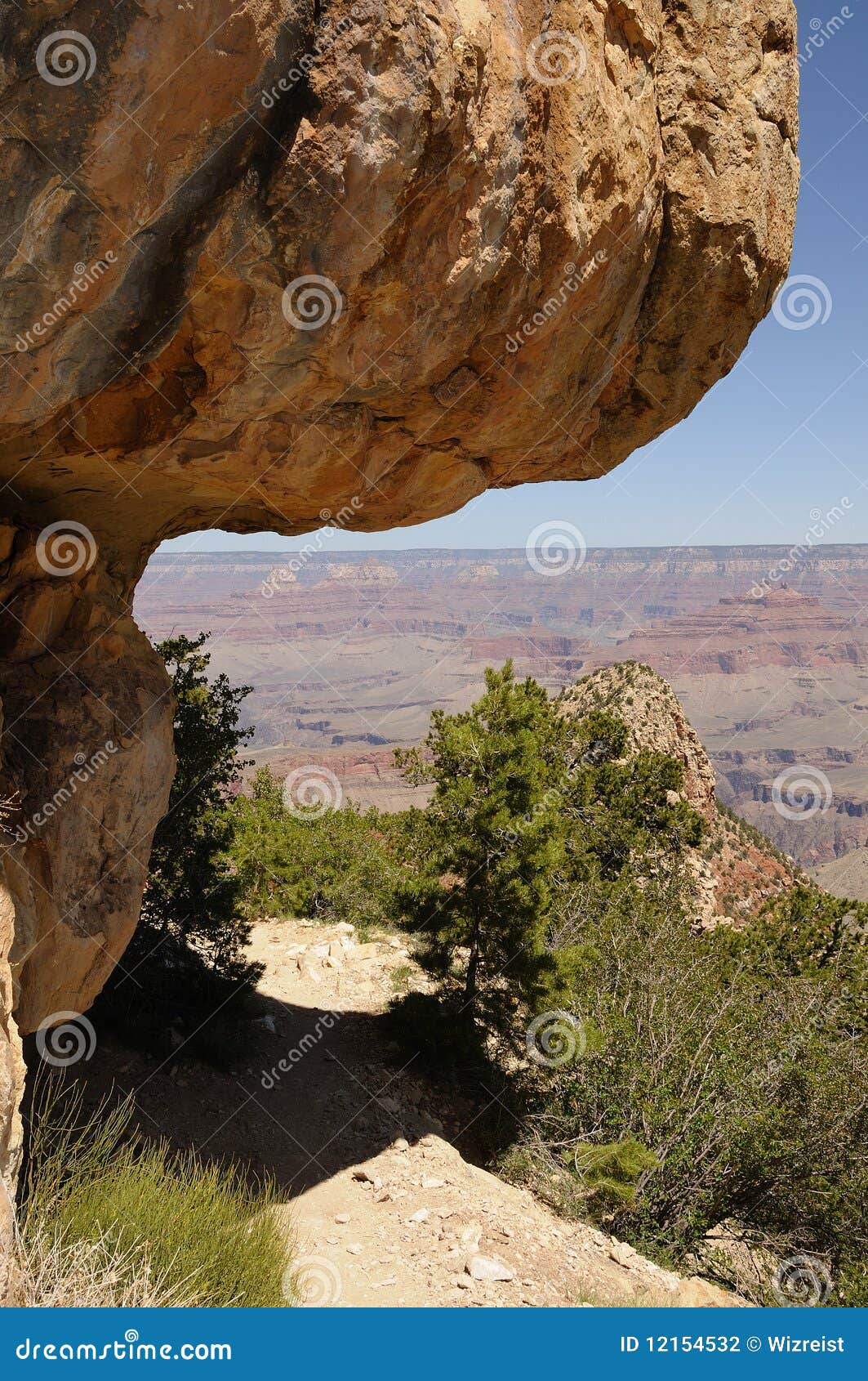 Mushroom Rock in Grand Canyon Stock Photo - Image of states, united ...
