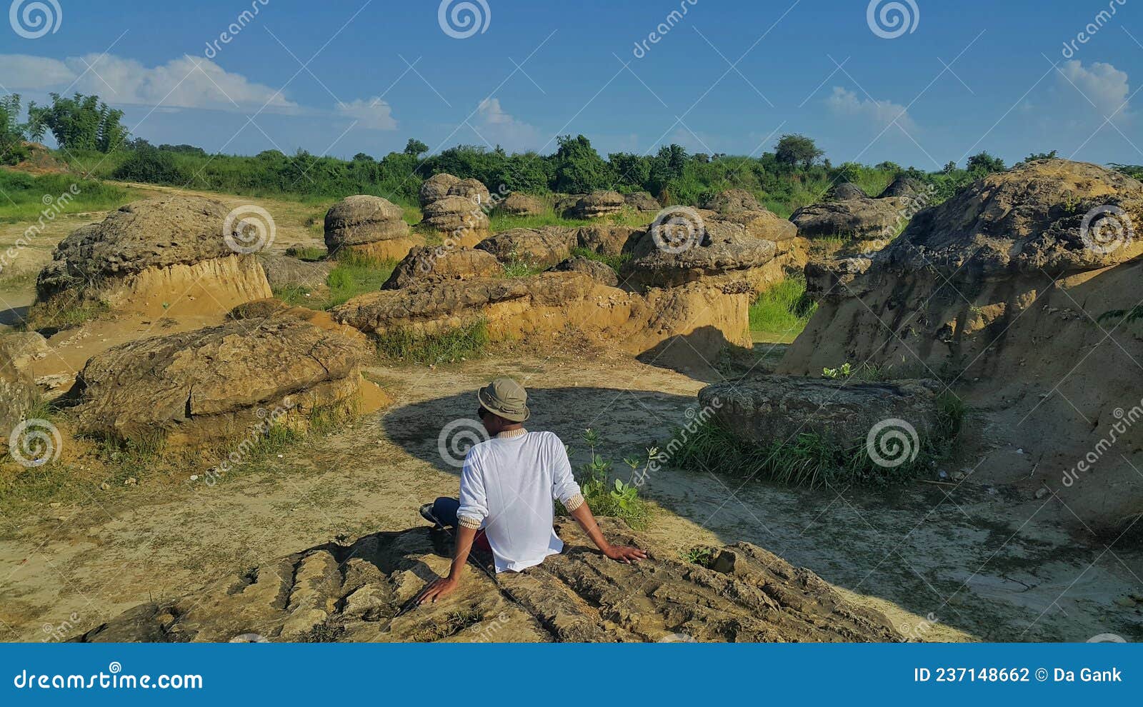 Mushroom Rock, Gresik, East Java, Indonesia Stock Photo - Image of ...