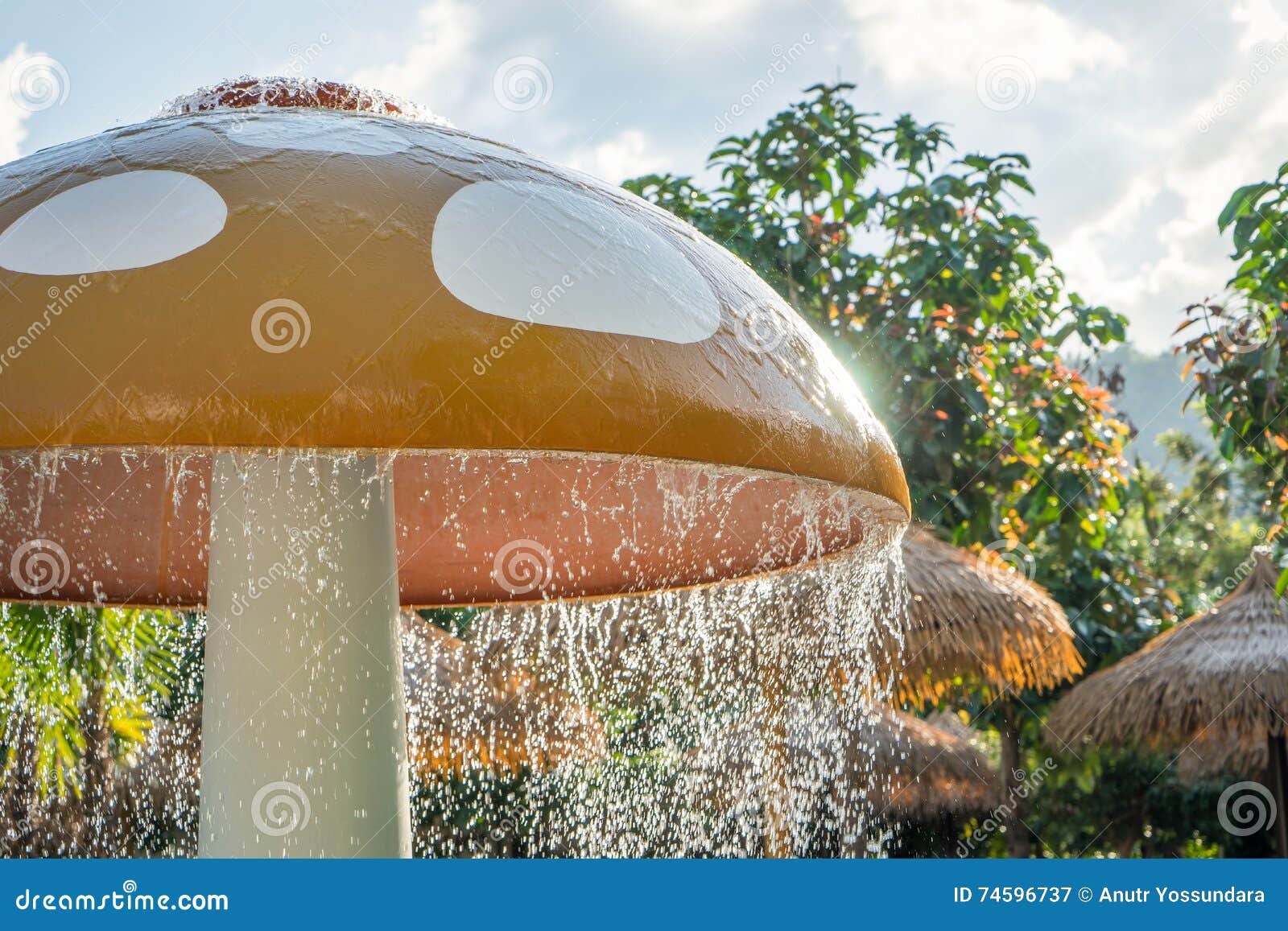 Mushroom Shape Shower stock image. Image of childhood - 74596737