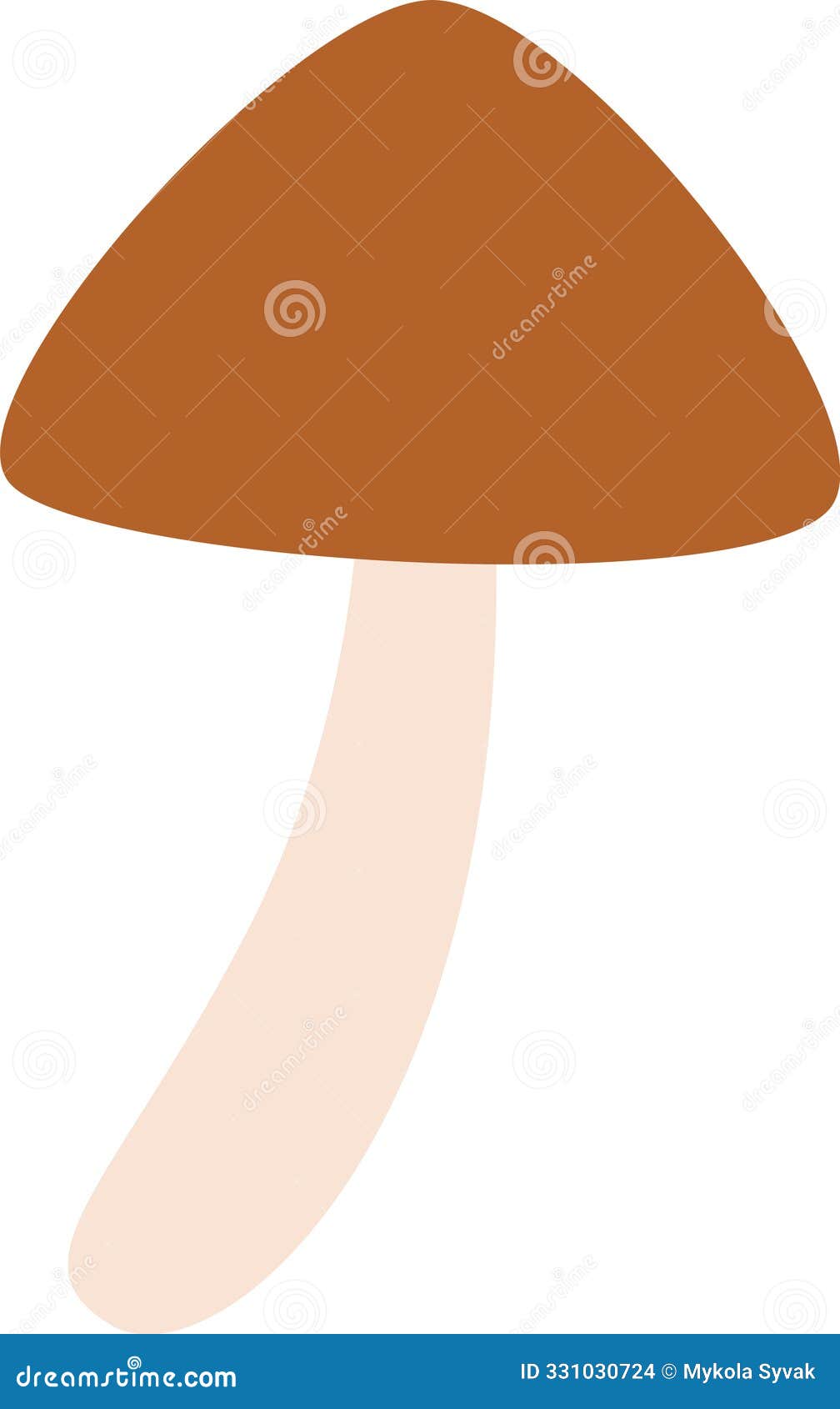 Mushroom Simple Vector Illustration. Doodle Mushroom Icon. Drawing Logo ...