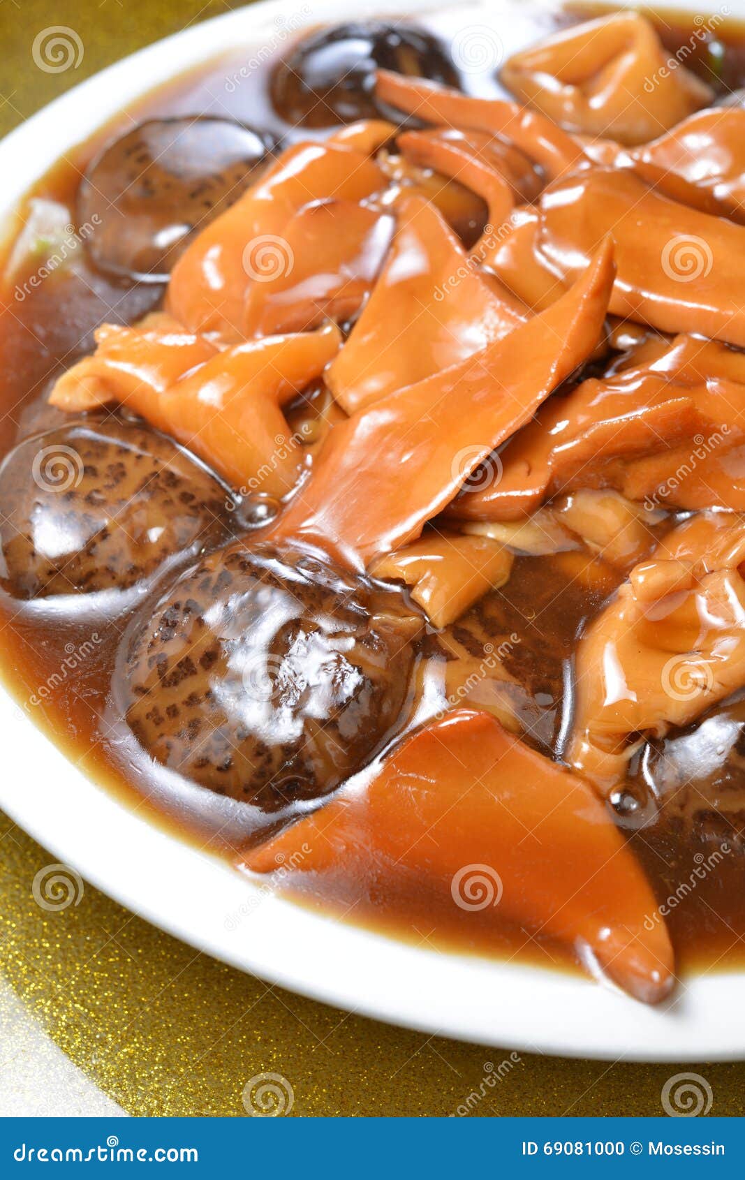 Mushroom Stewed Abalone stock photo. Image of fried, sauce - 69081000