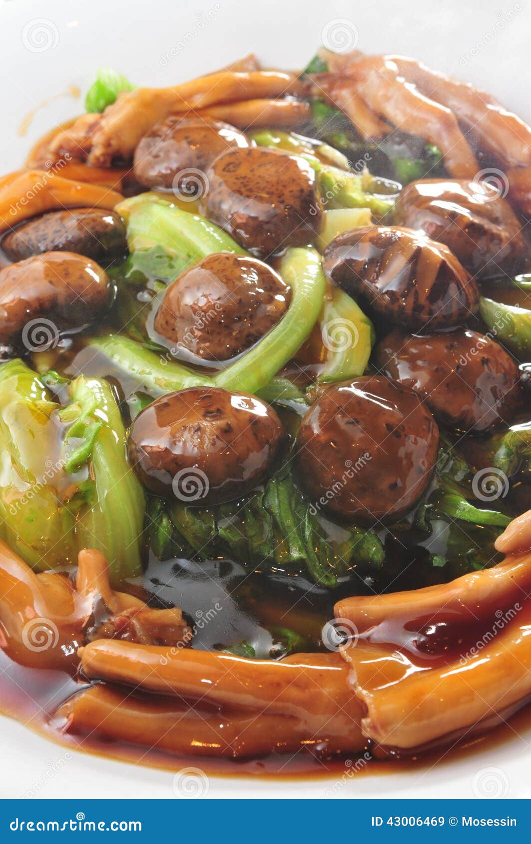 Mushroom Stewed Goose feet stock image. Image of japanese - 43006469