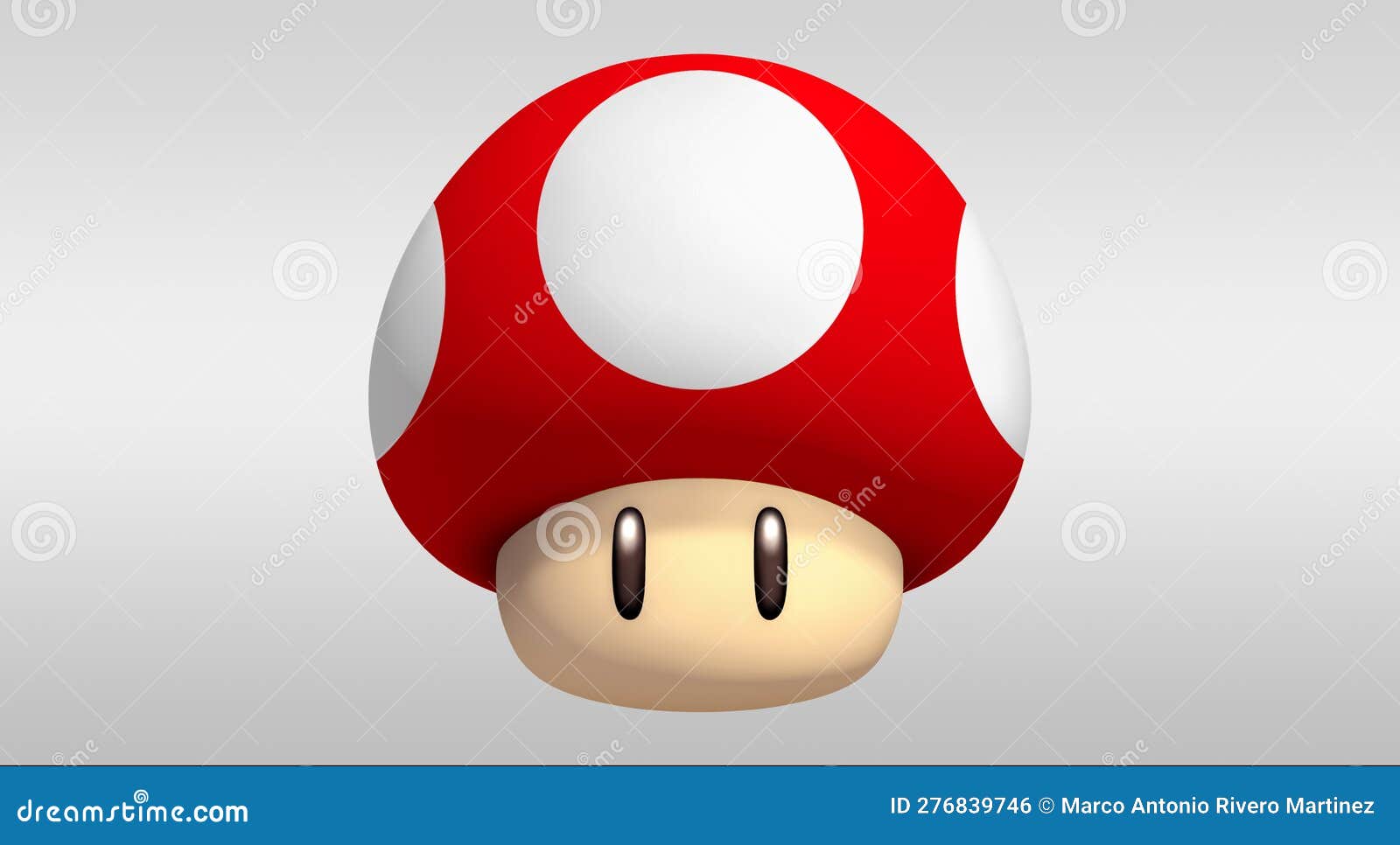 Mushroom from Super Mario Bros in 3d Editorial Photo - Illustration of ...