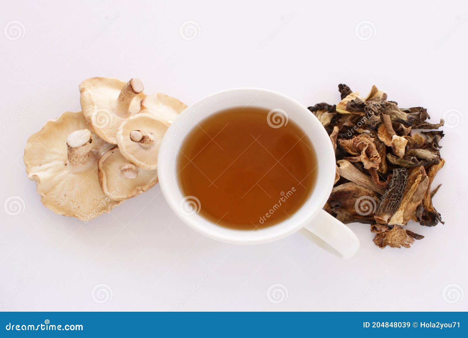 Mushroom tea stock image. Image of mushroom, homeopathic - 204848039