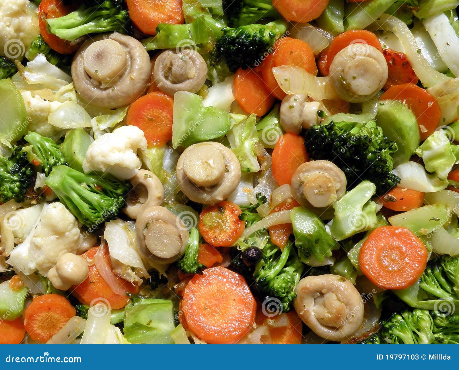 Mushroom with vegetable stock image. Image of pieces - 19797103