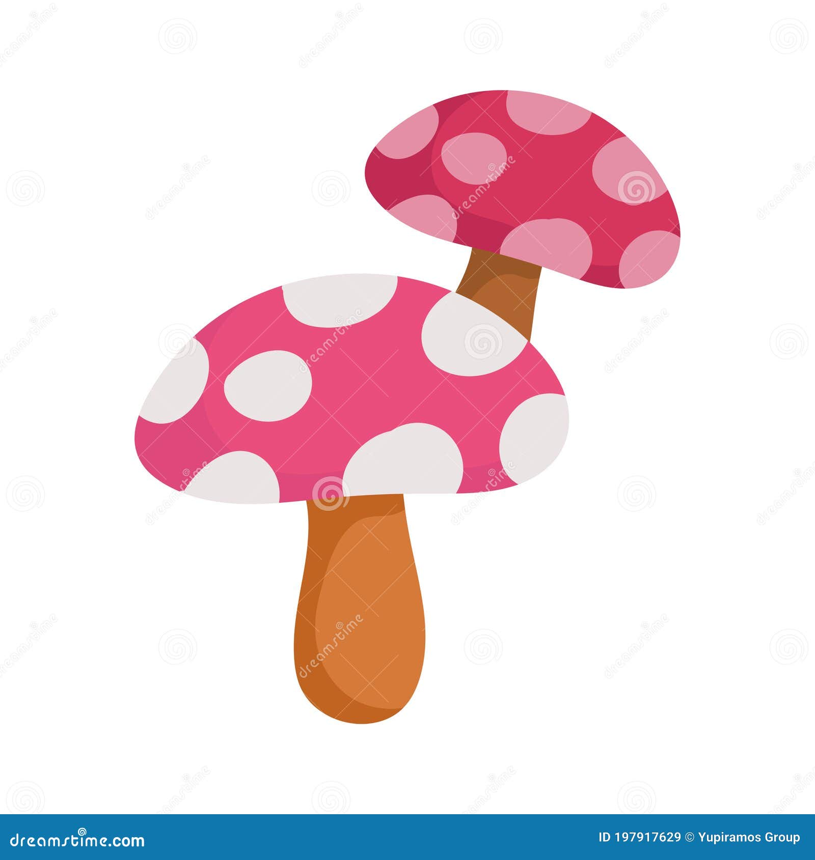 Mushrooms And Vegetation. Fungus. Mycelium. Spore Cartoon Vector ...