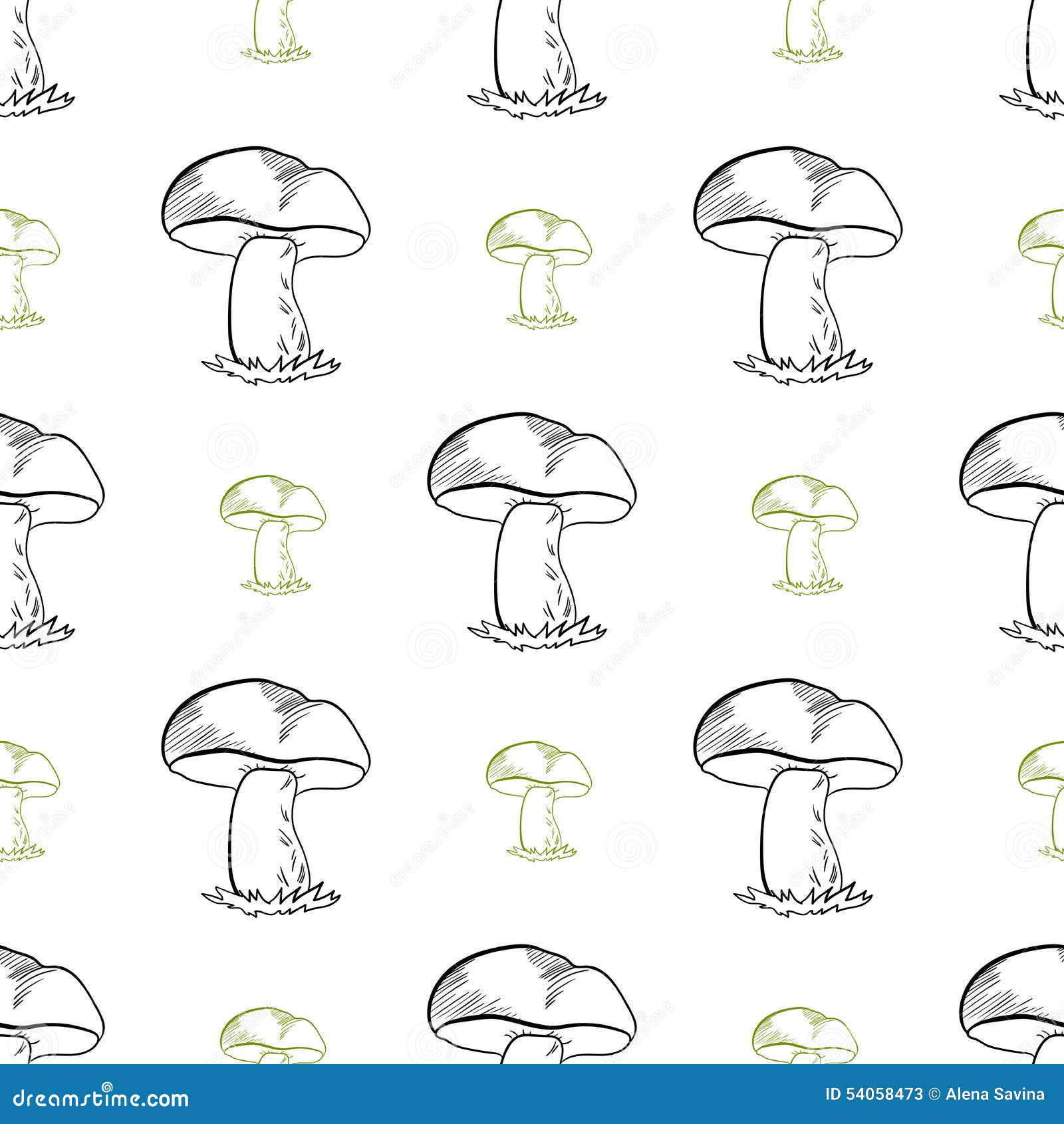 MushroomsPattern stock vector. Illustration of element - 54058473