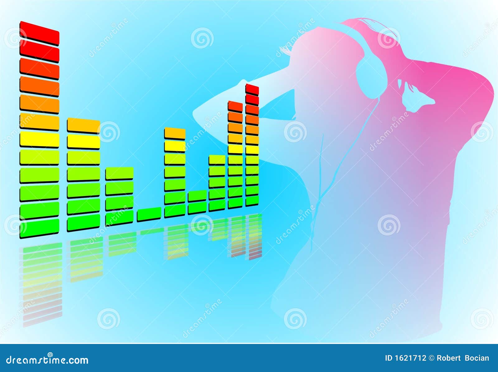 Music stock vector. Illustration of vector, visualisation - 1621712
