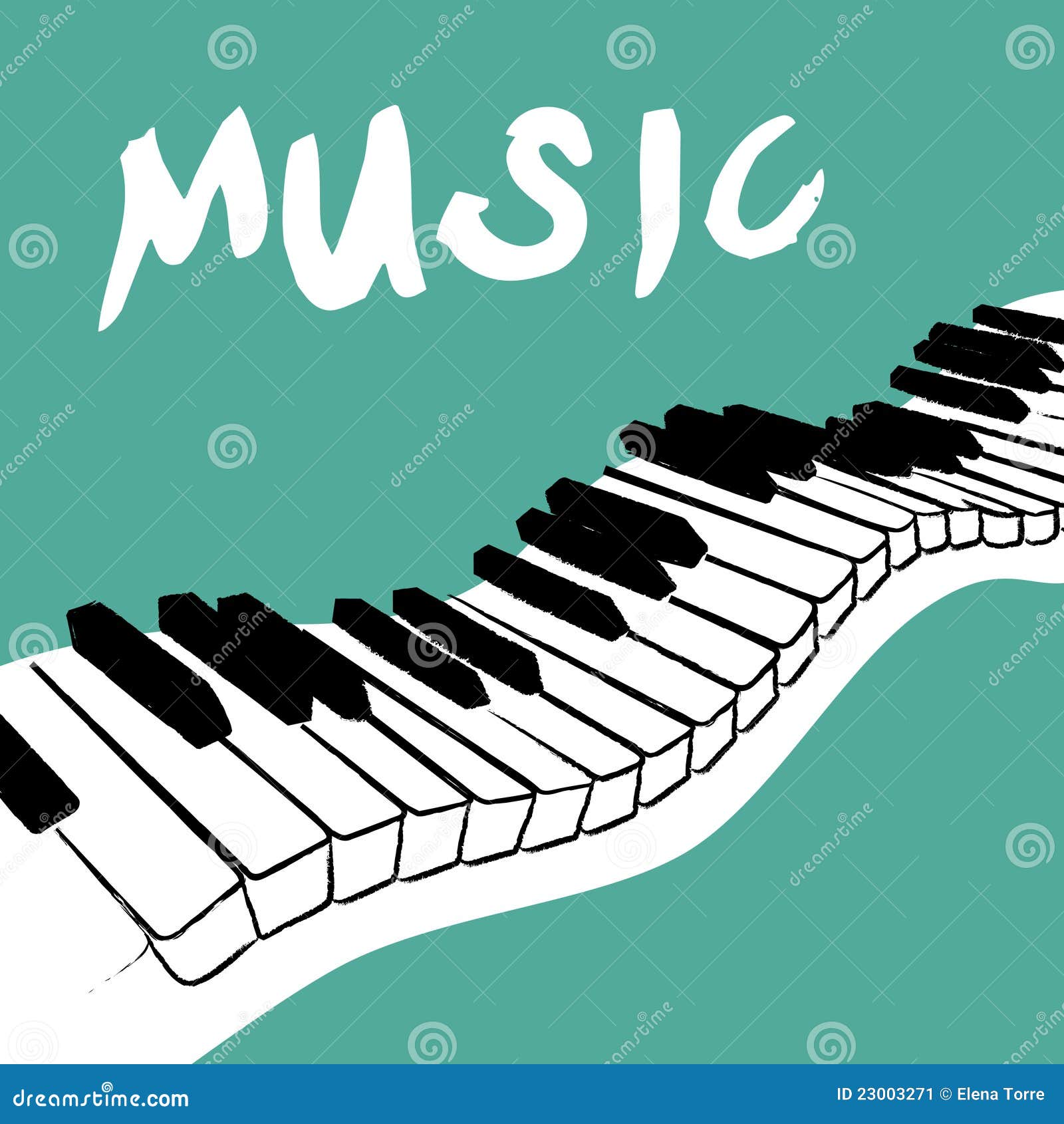 Floating Piano Keyboard Stock Photography | CartoonDealer.com #11717804