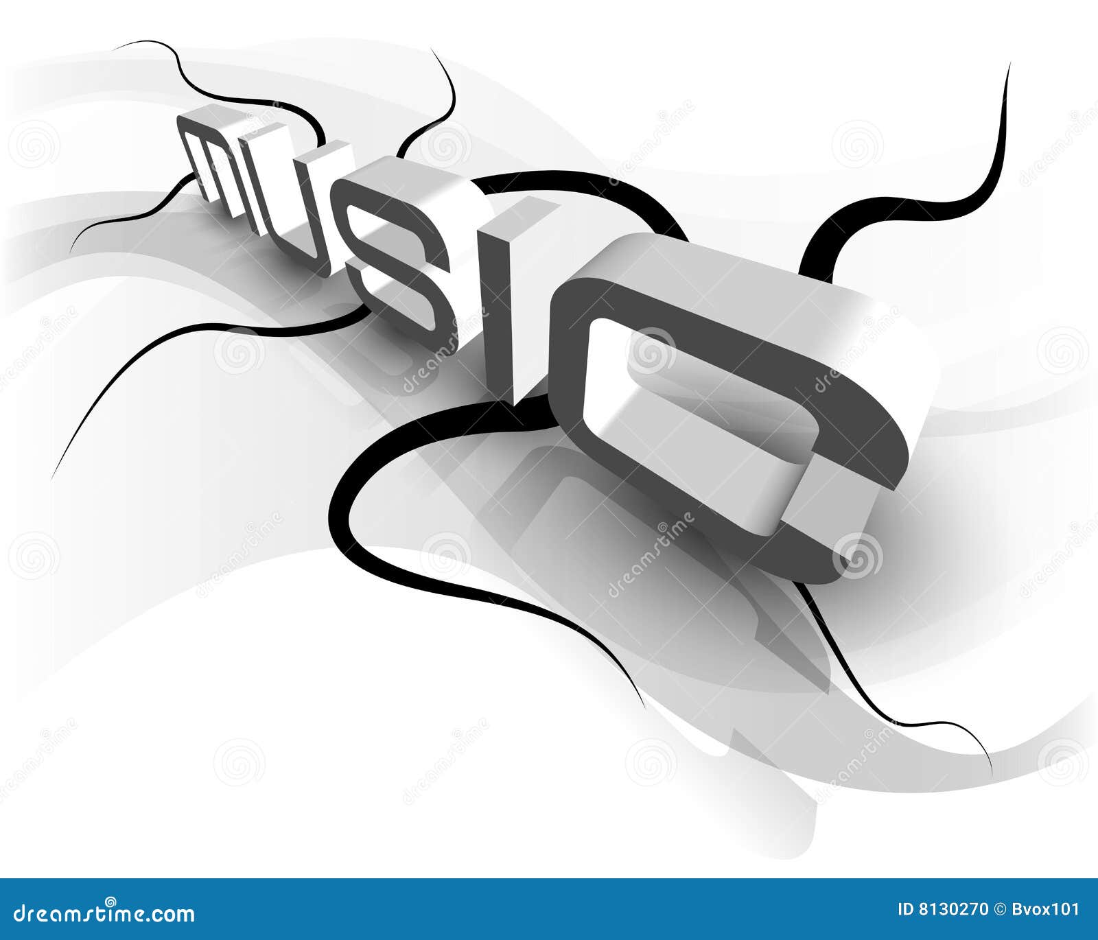 Music 3d stock illustration. Illustration of party, color - 8130270