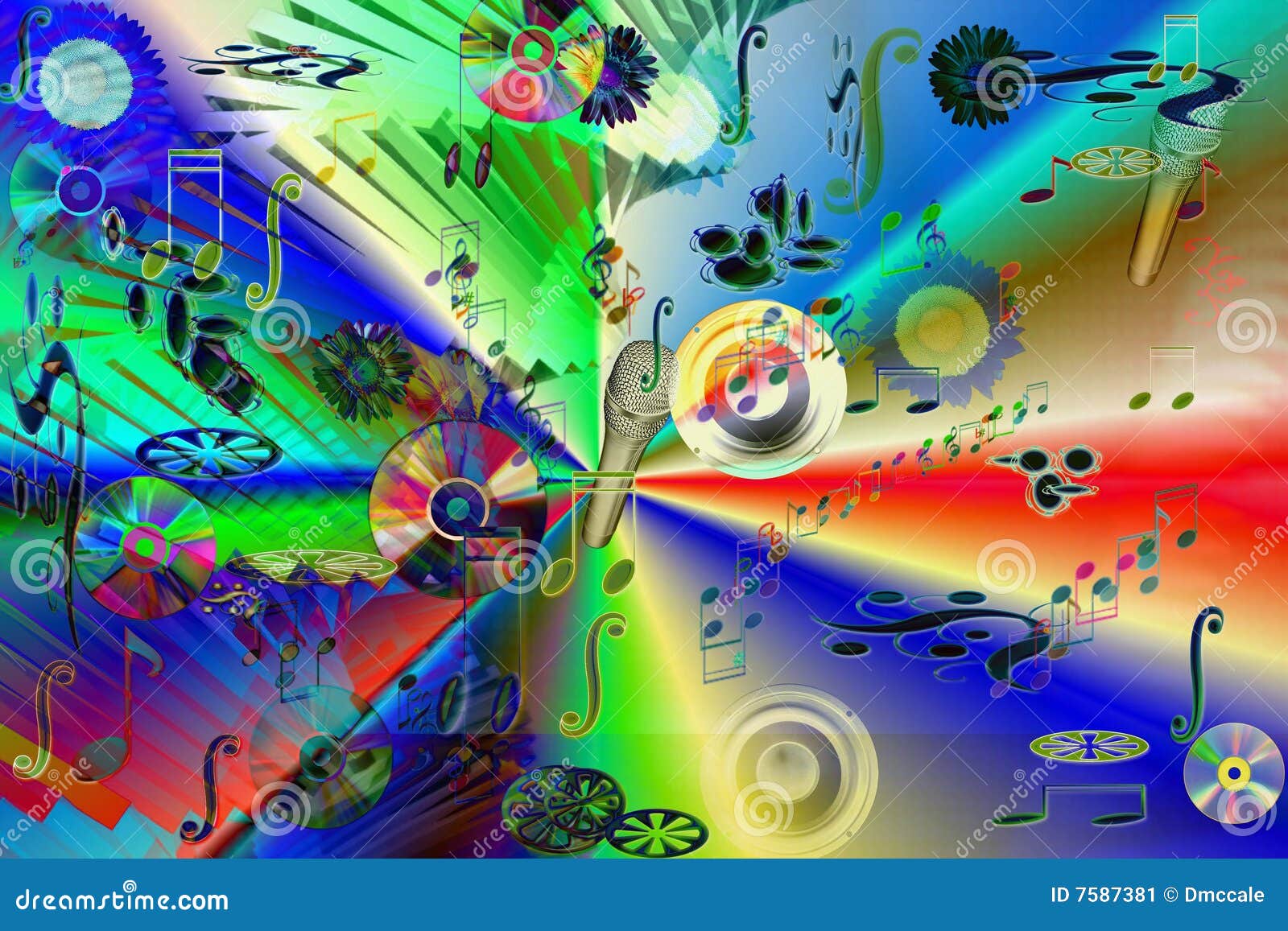 Music abstract stock illustration. Illustration of active - 7587381