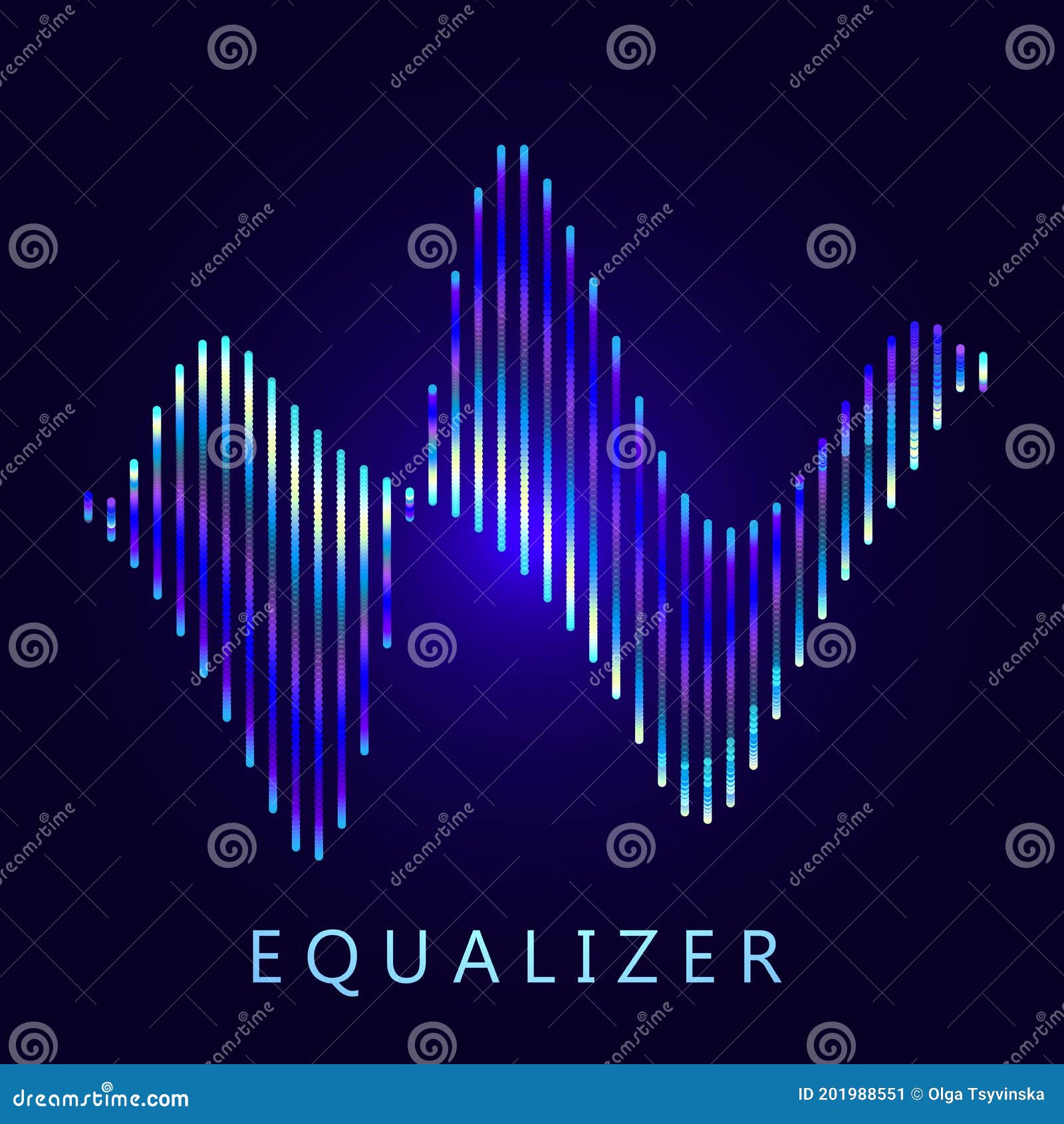 Music Abstract Background. Equalizer for Music. Abstract Digital Wave ...