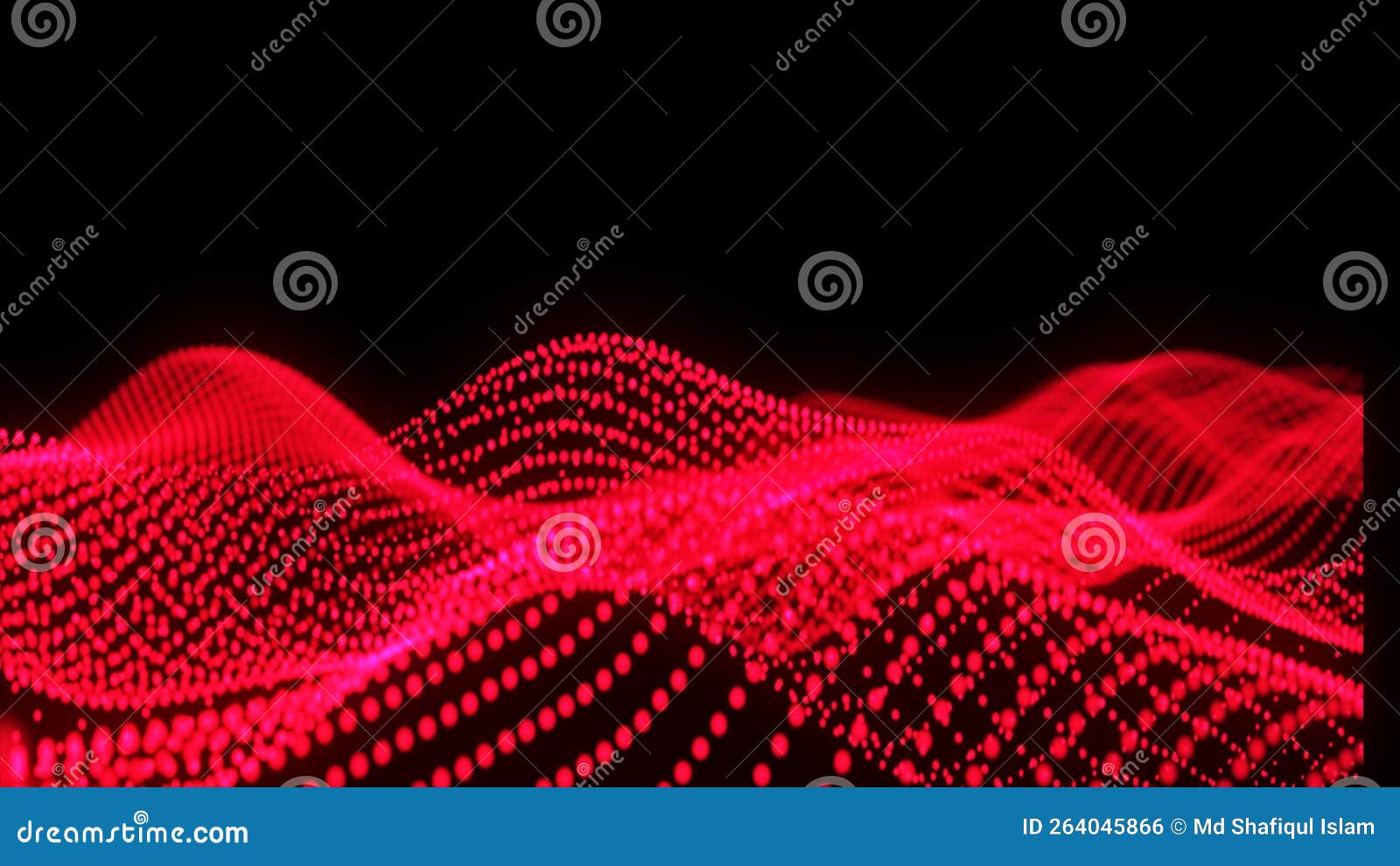 Red Abstract Background. Equalizer for Music, Showing Sound Waves with ...