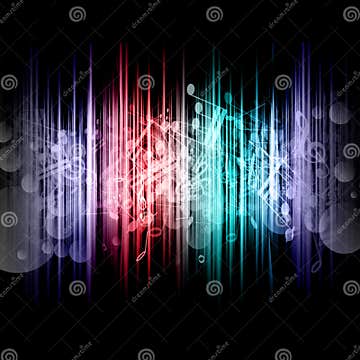 Music abstract stock vector. Illustration of staff, melody - 50284070