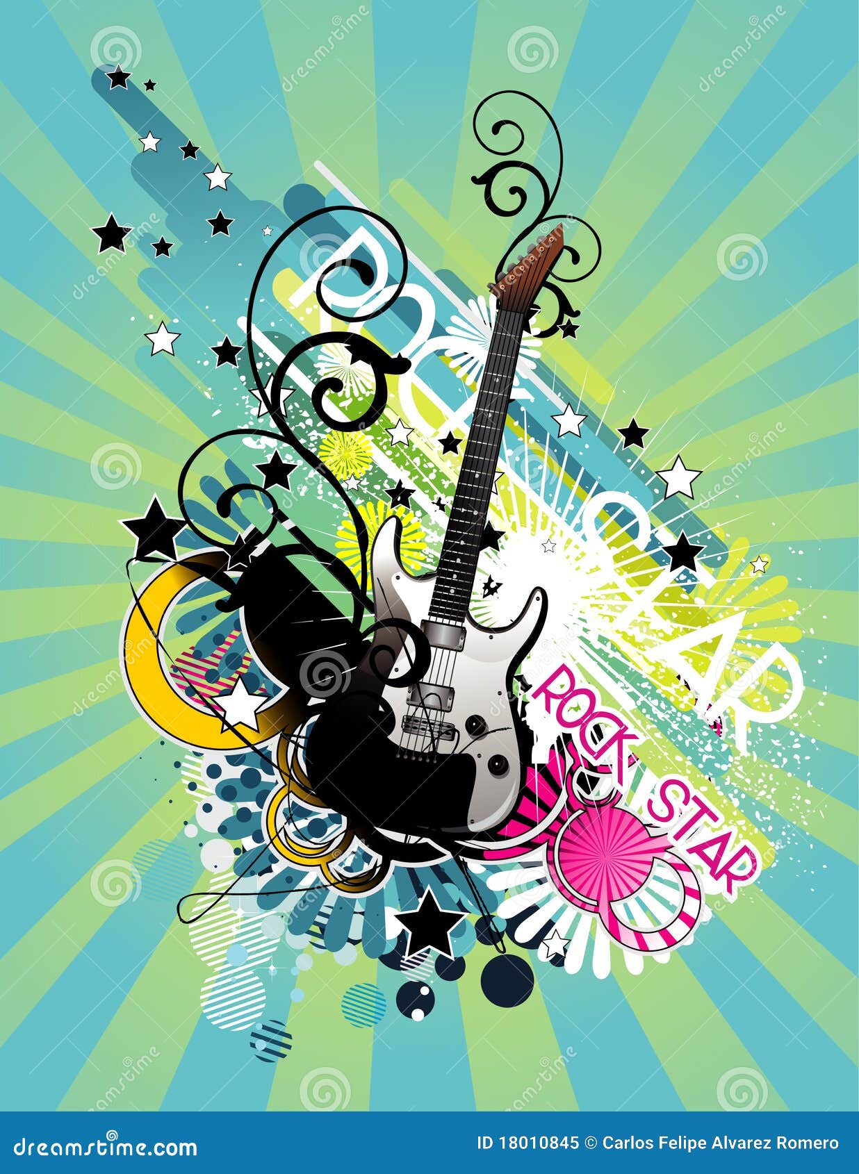 Music Abstract Illustration Stock Vector - Illustration of contrast ...